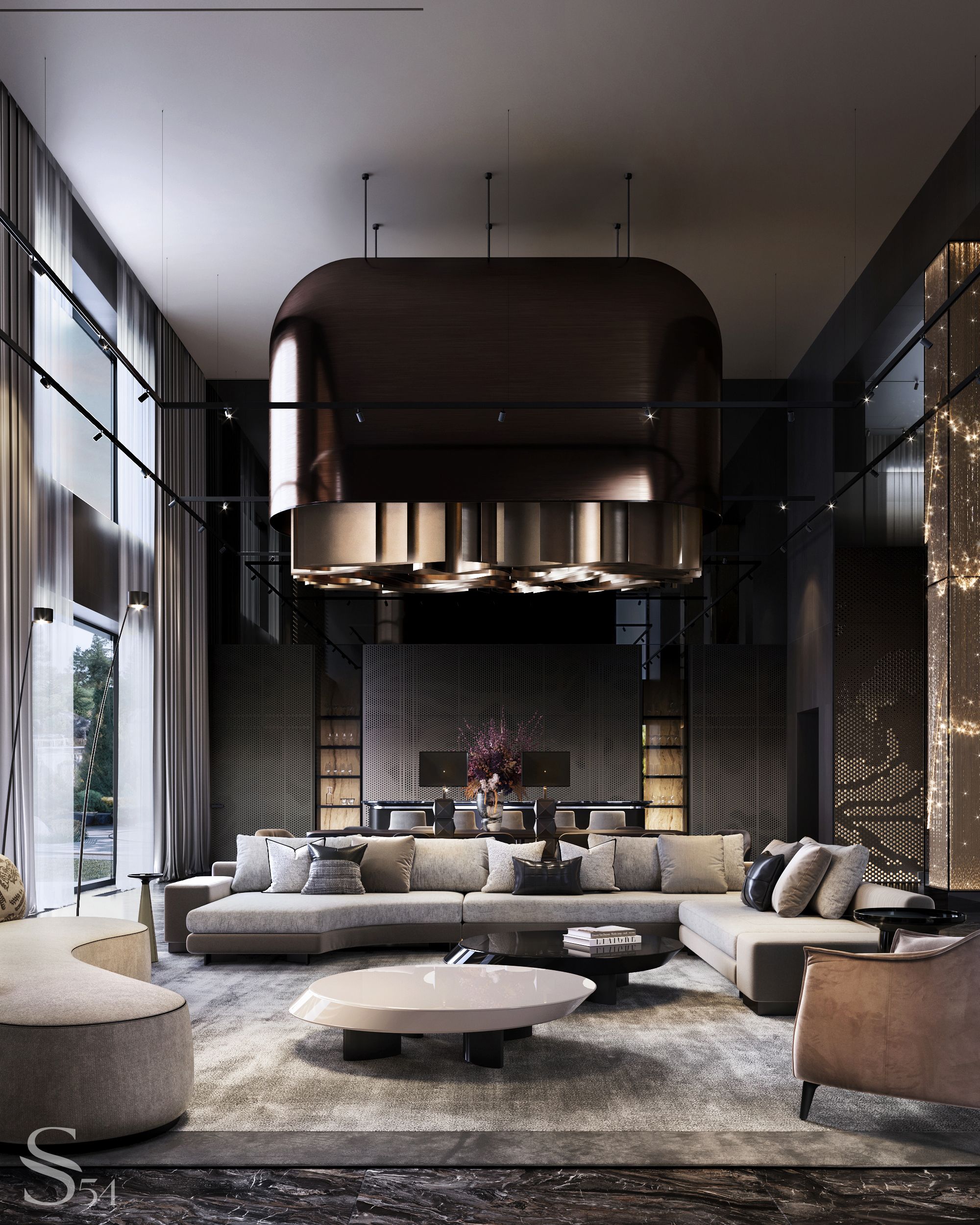 Interior of a large mansion in Rublevo by Studia 54 - Architizer
