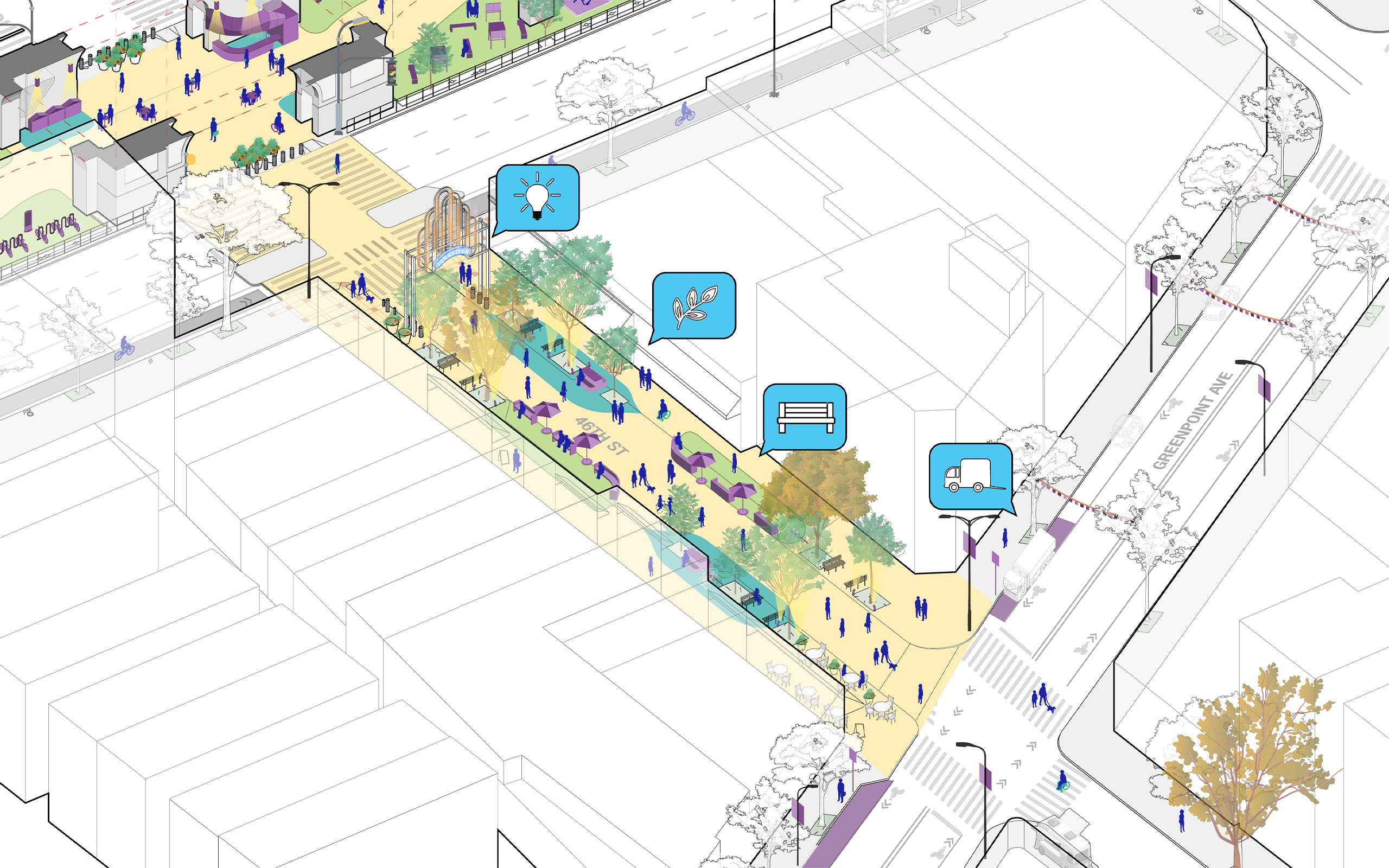 Sunnyside Public Realm Vision Plan by di Domenico + Partners, LLP ...