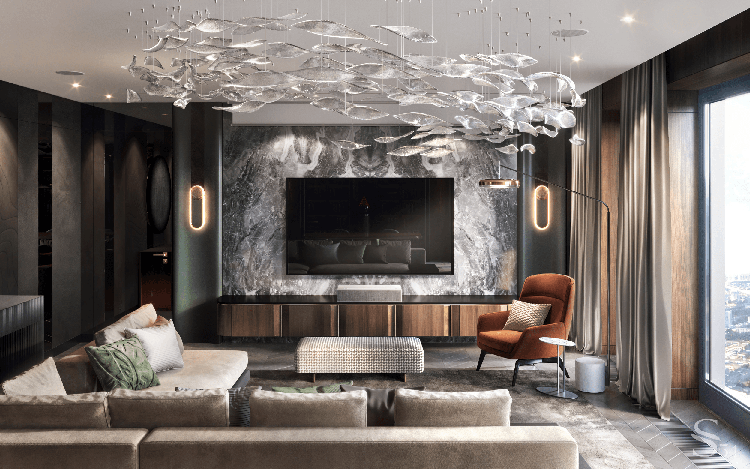 Modern apartment interior design in Moscow by Studia 54 - Architizer