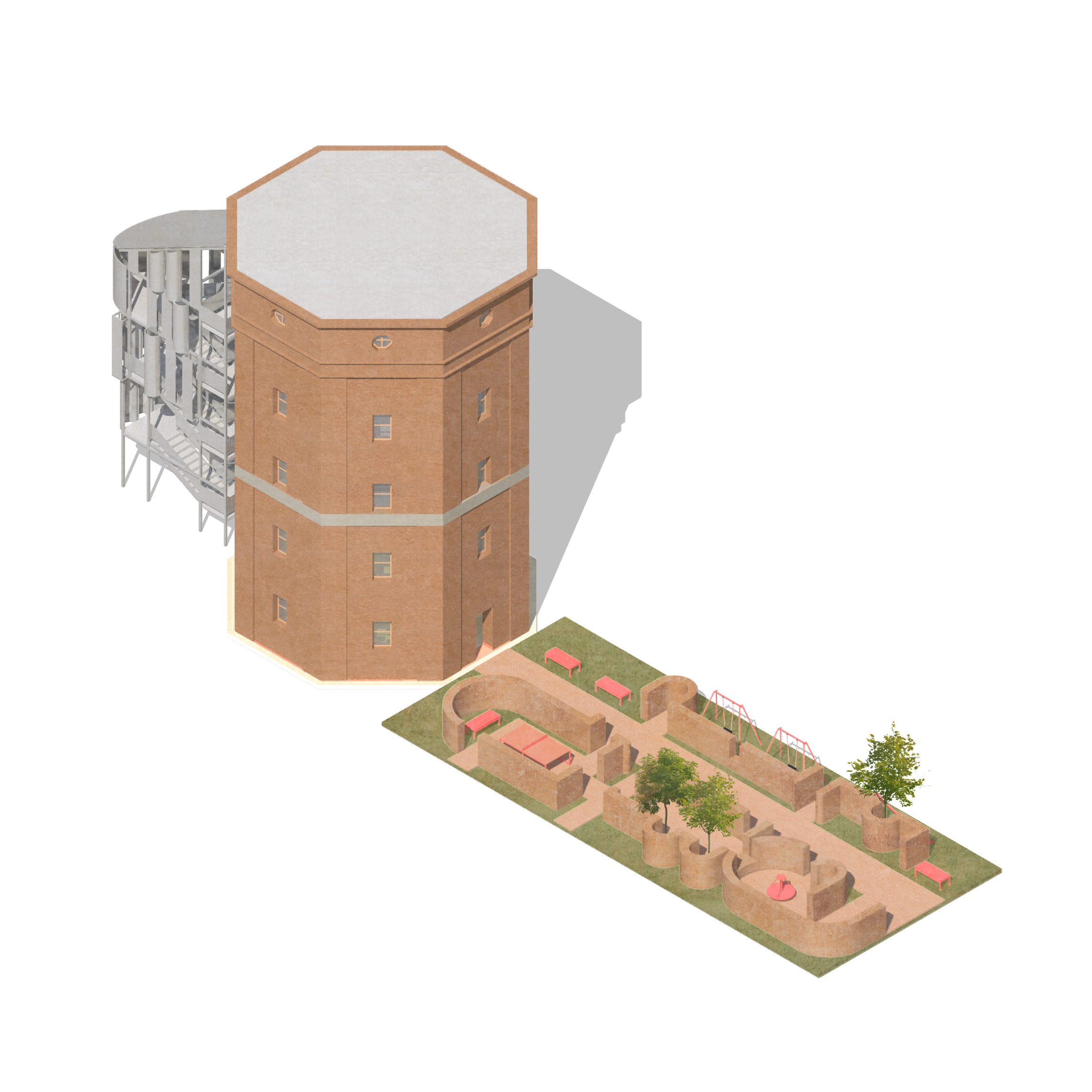 Paleontology Museum in a Water Tower by Rokot Studio - Architizer