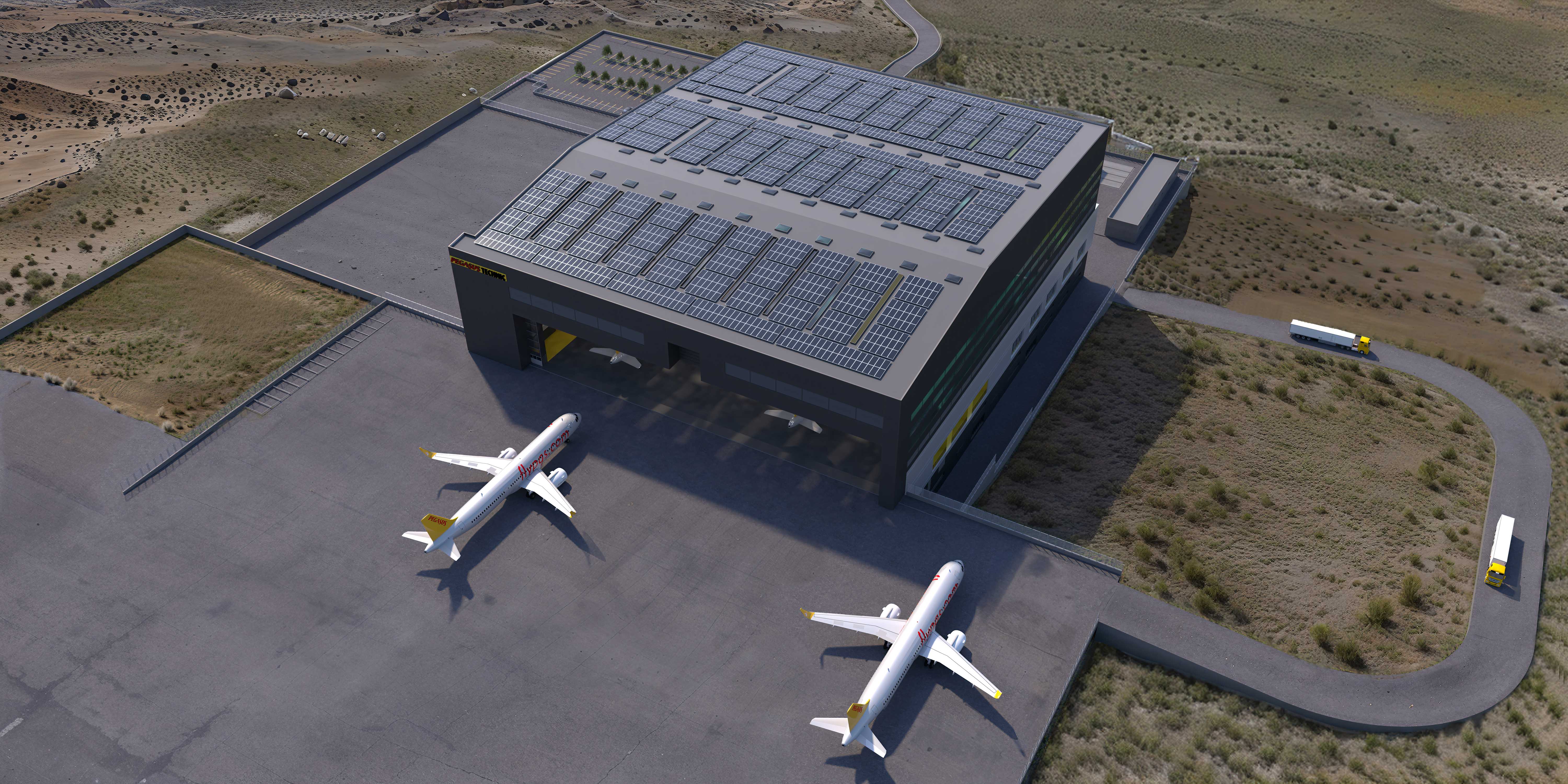 Aircraft Base Maintenance Hangar Phase-1 by Manço Architects - Architizer