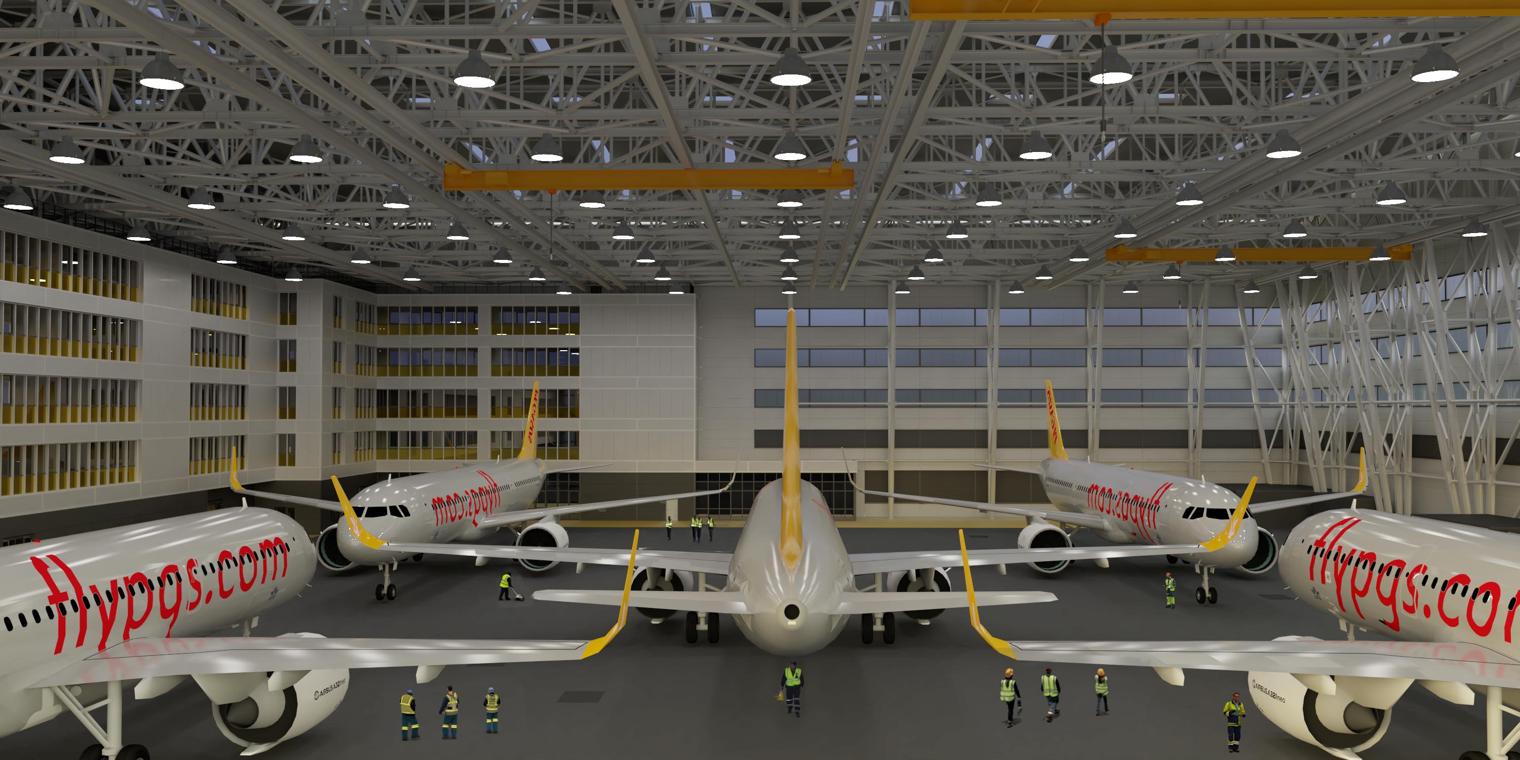 Aircraft Base Maintenance Hangar Phase-1 by Manço Architects - Architizer