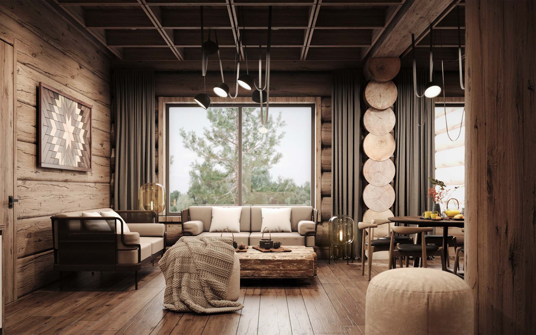 SPA relaxation room in a house on Olkhon Island by Asadov Architectural ...