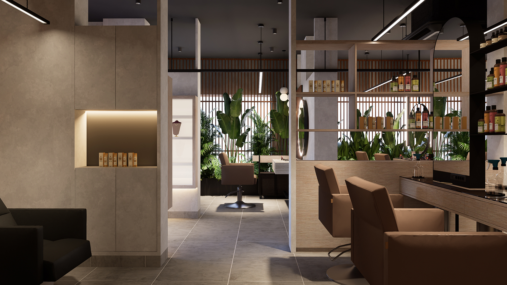 Beauty Parlour Interior Design by Zero Inch Interiors Ltd. - Architizer