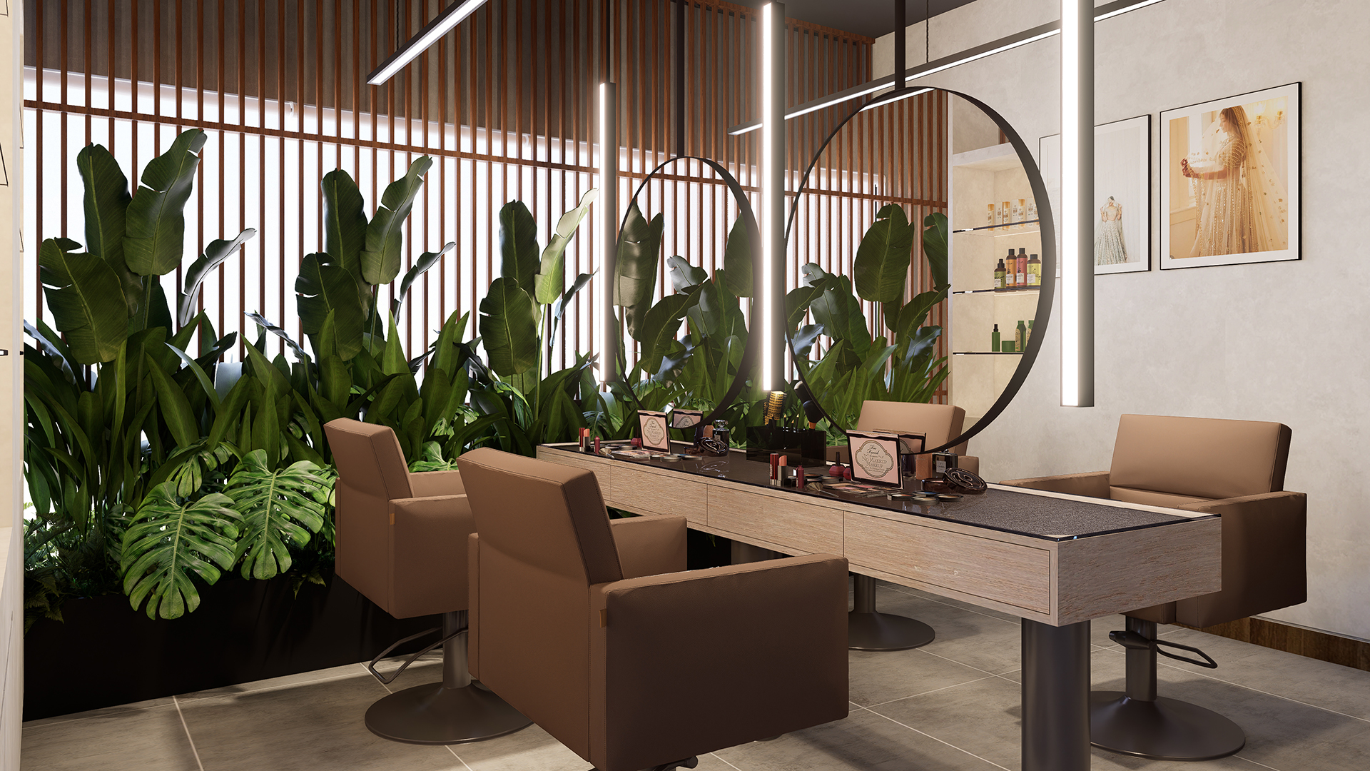 Beauty Parlour Interior Design by Zero Inch Interiors Ltd. - Architizer