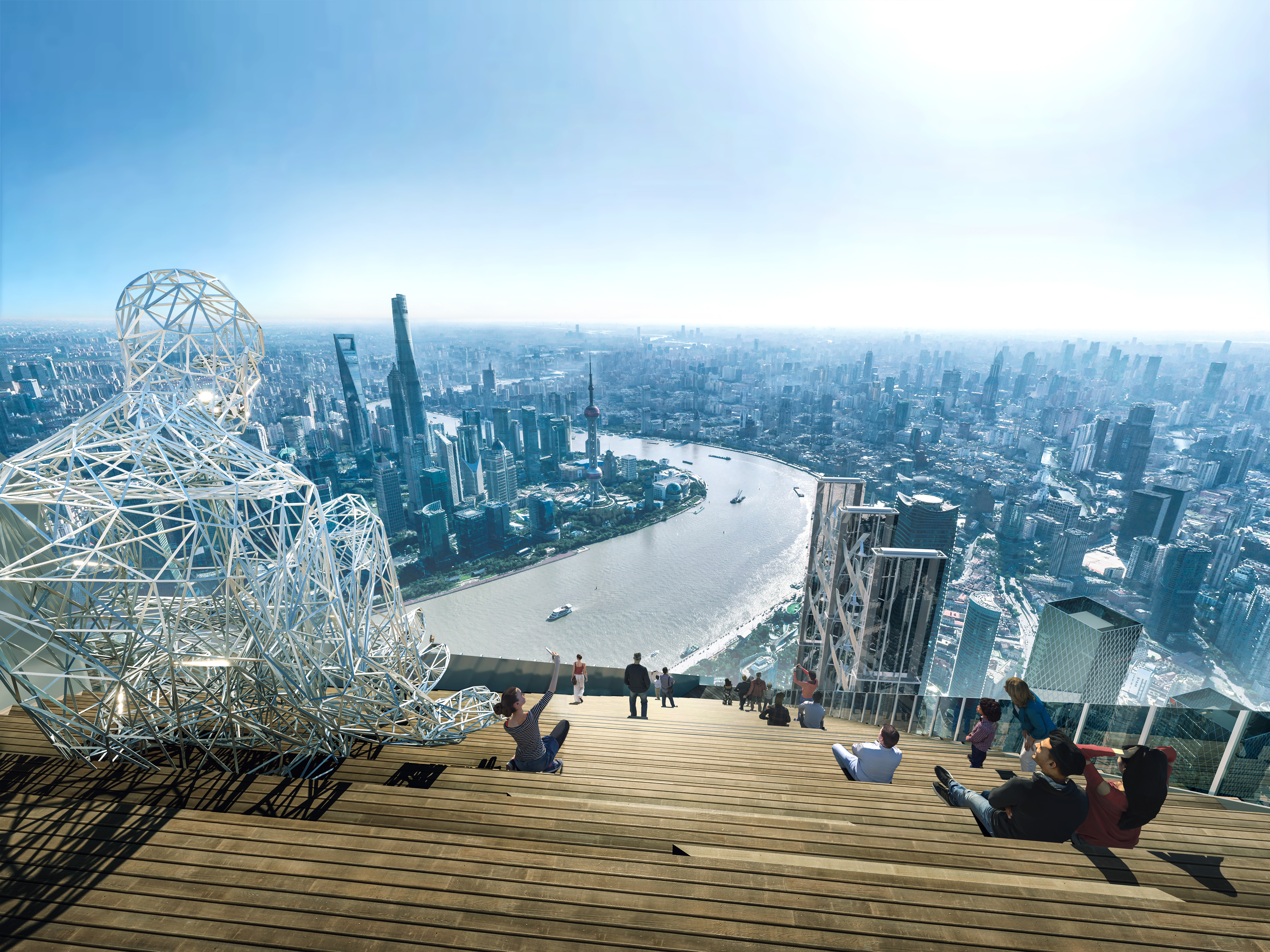 Shanghai 480m tower international competition Proposal “URBAN VOID ...