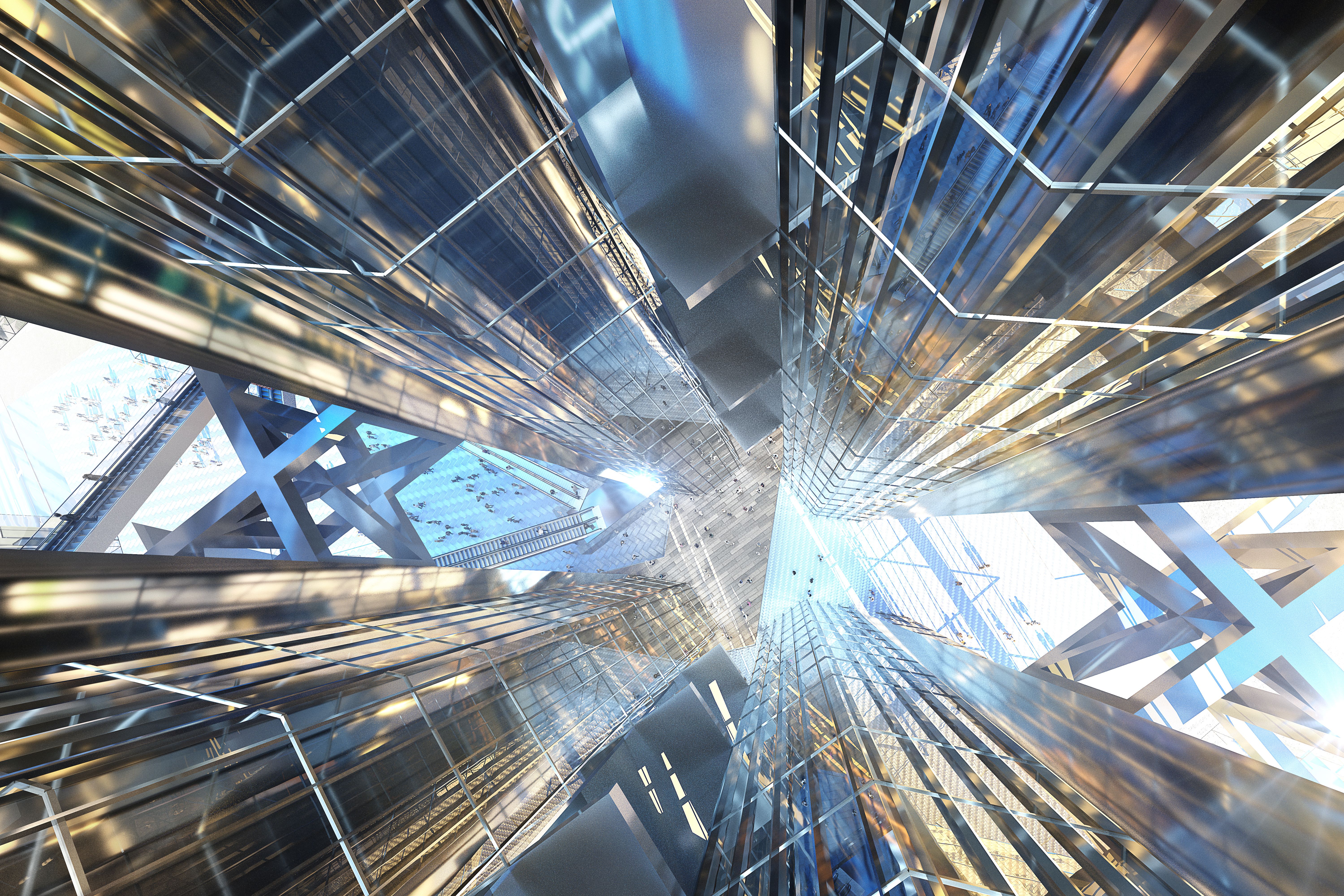 Shanghai 480m tower international competition Proposal “URBAN VOID ...