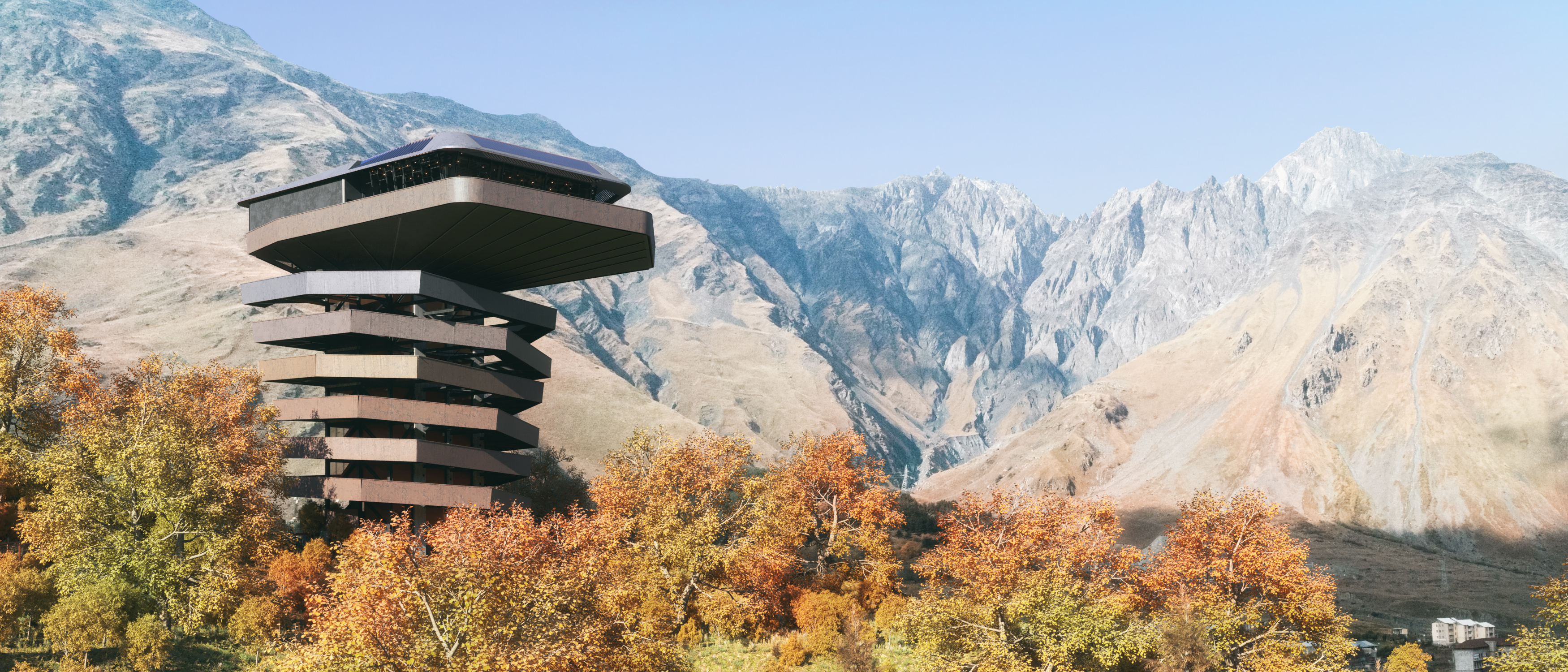 Idea 4336409: Elia Park by SPECTRUM in Stepantsminda, Georgia - Architizer