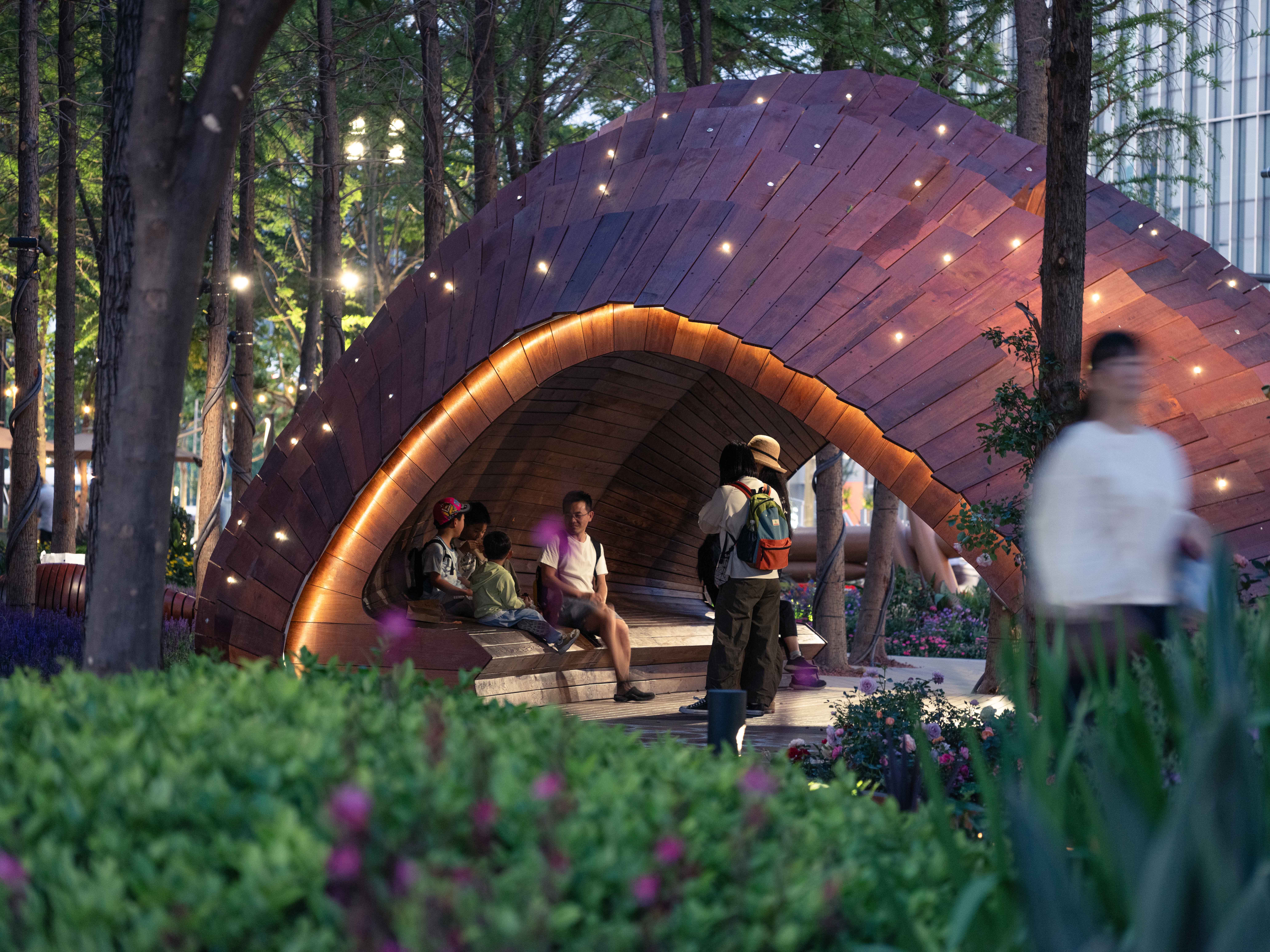 Cone Pavilion: A Leisure Installation in the Bald Cypress Grove of ...