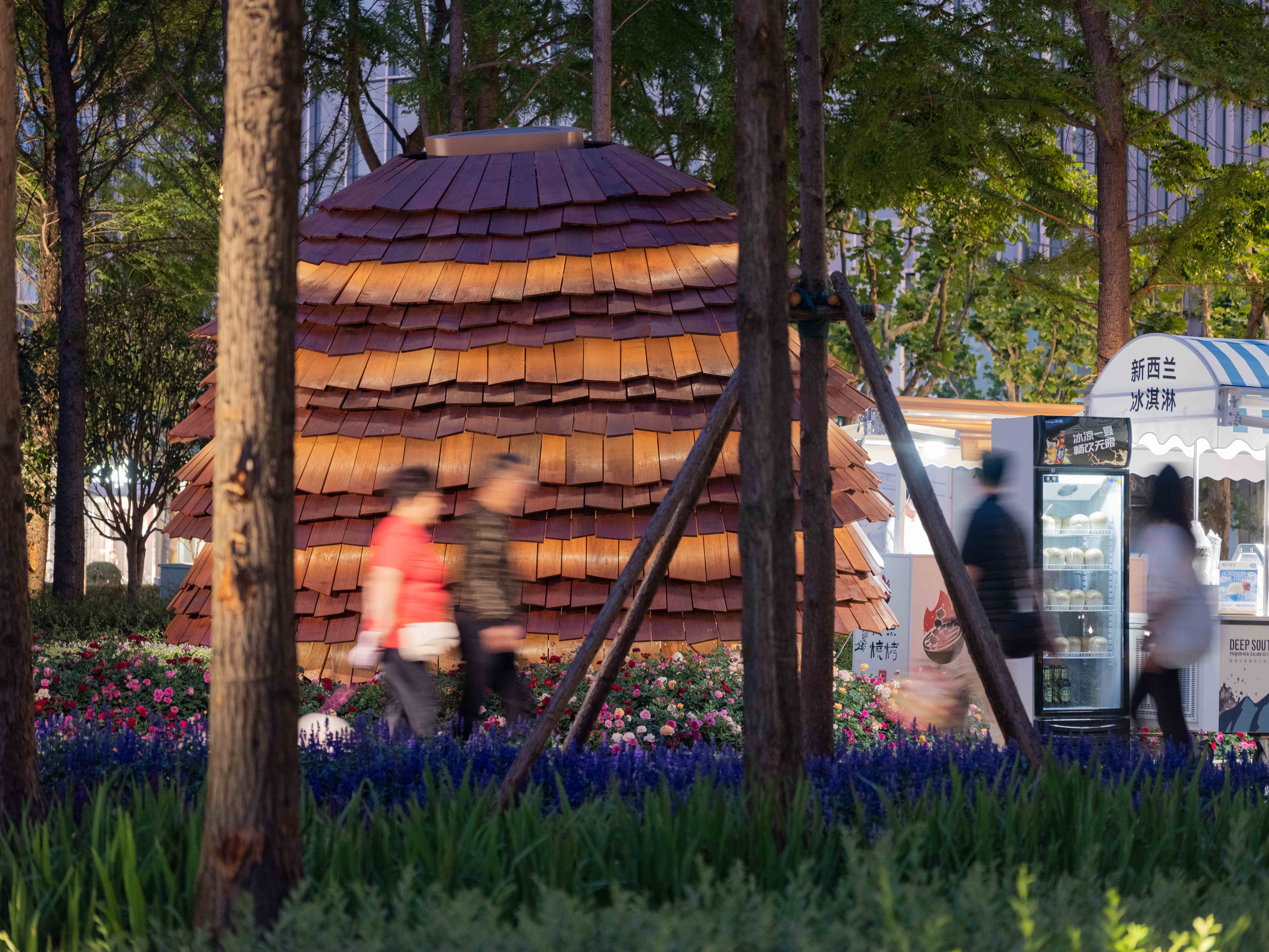 Cone Pavilion: A Leisure Installation in the Bald Cypress Grove of ...