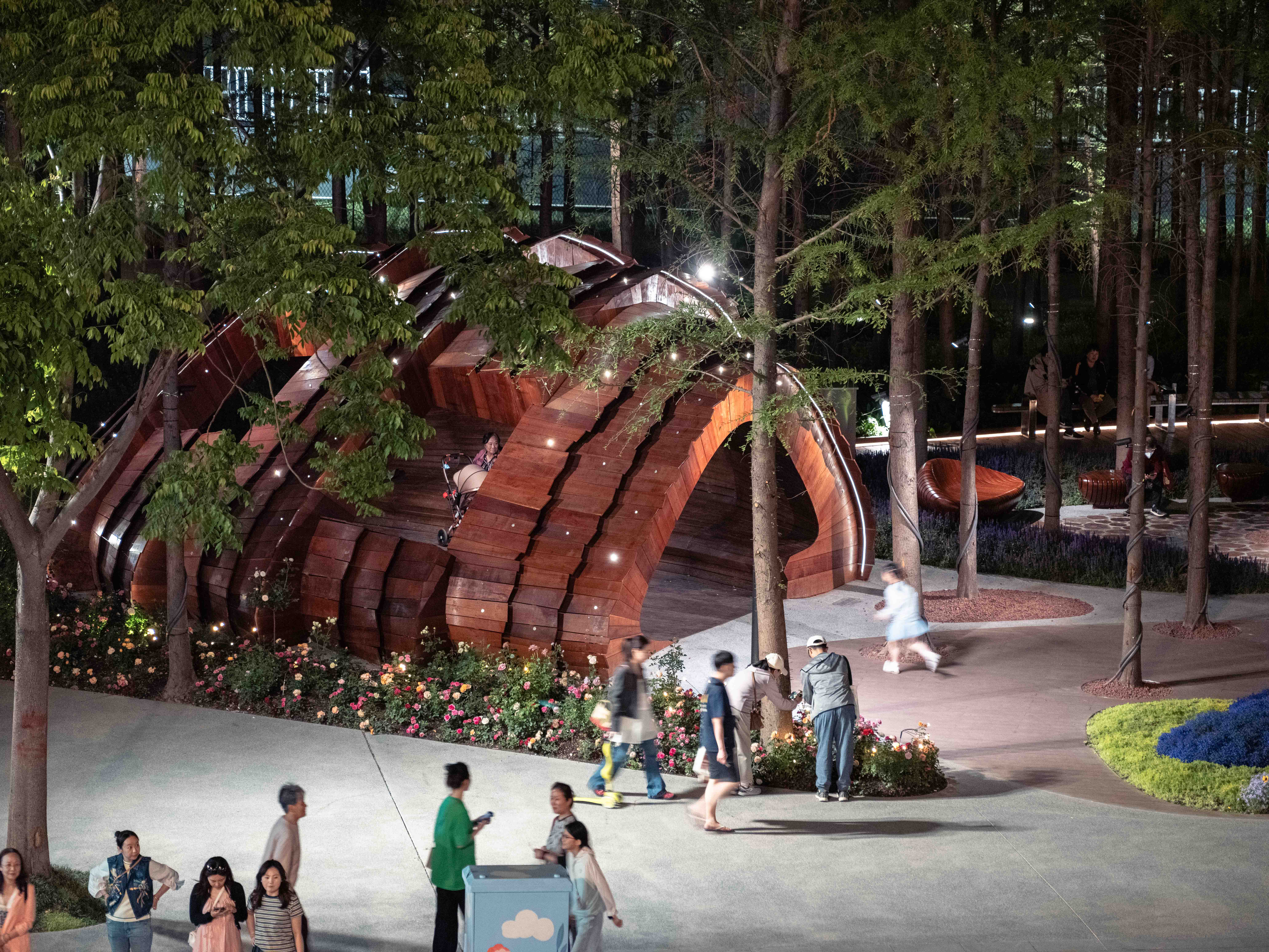 Cone Pavilion: A Leisure Installation in the Bald Cypress Grove of ...