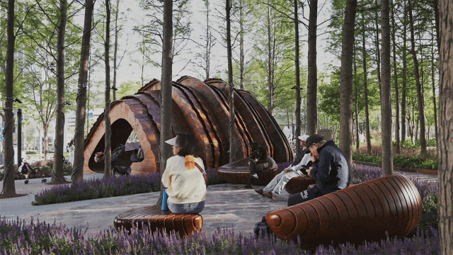 Cone Pavilion: A Leisure Installation in the Bald Cypress Grove of ...