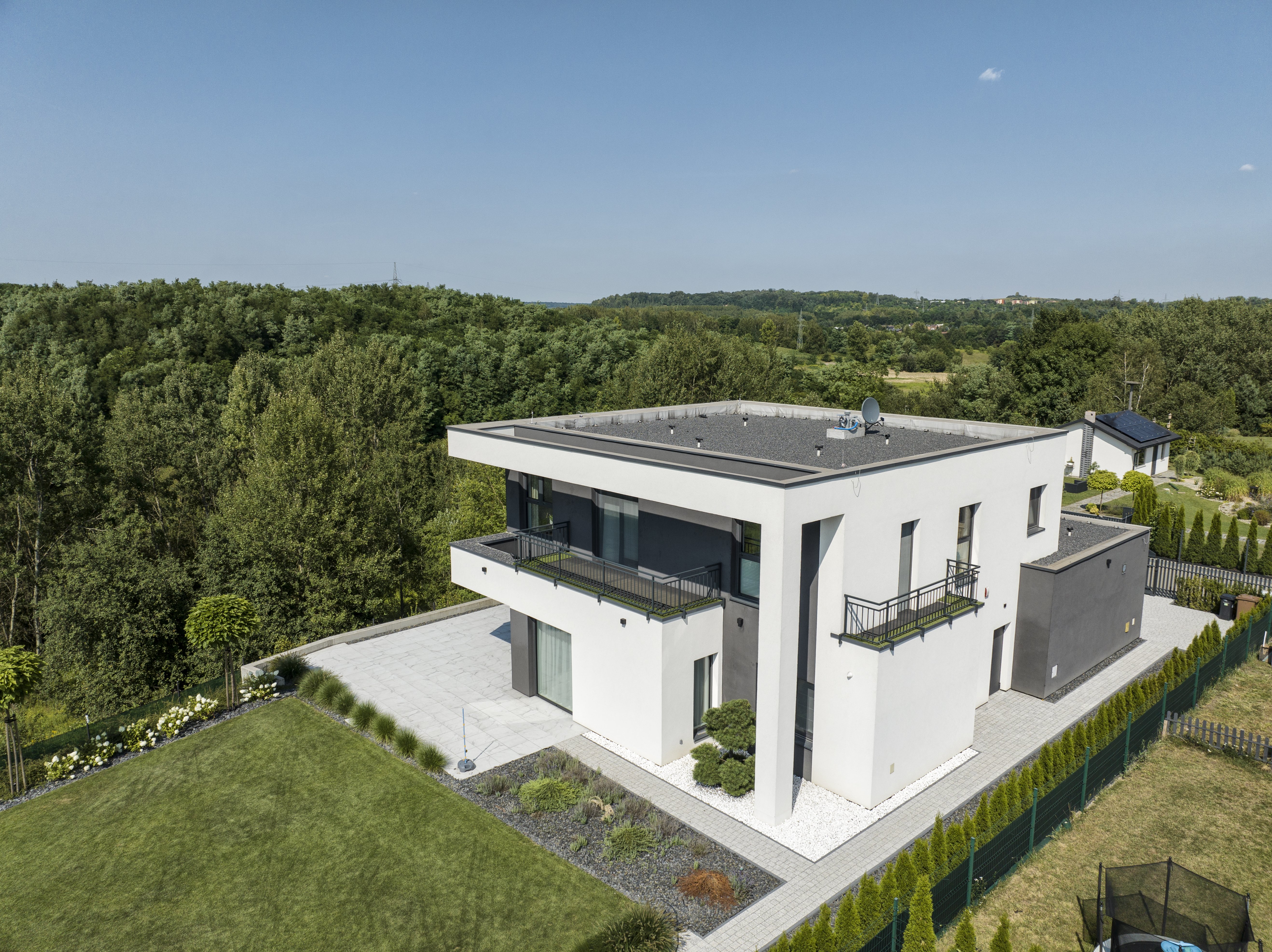 cube house on a slope by RESE Architekci - Architizer
