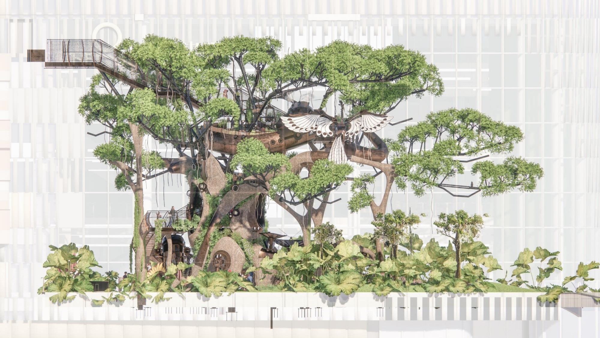 Wonder Tree: A Massive Steampunk Magical Forest Installation in a ...
