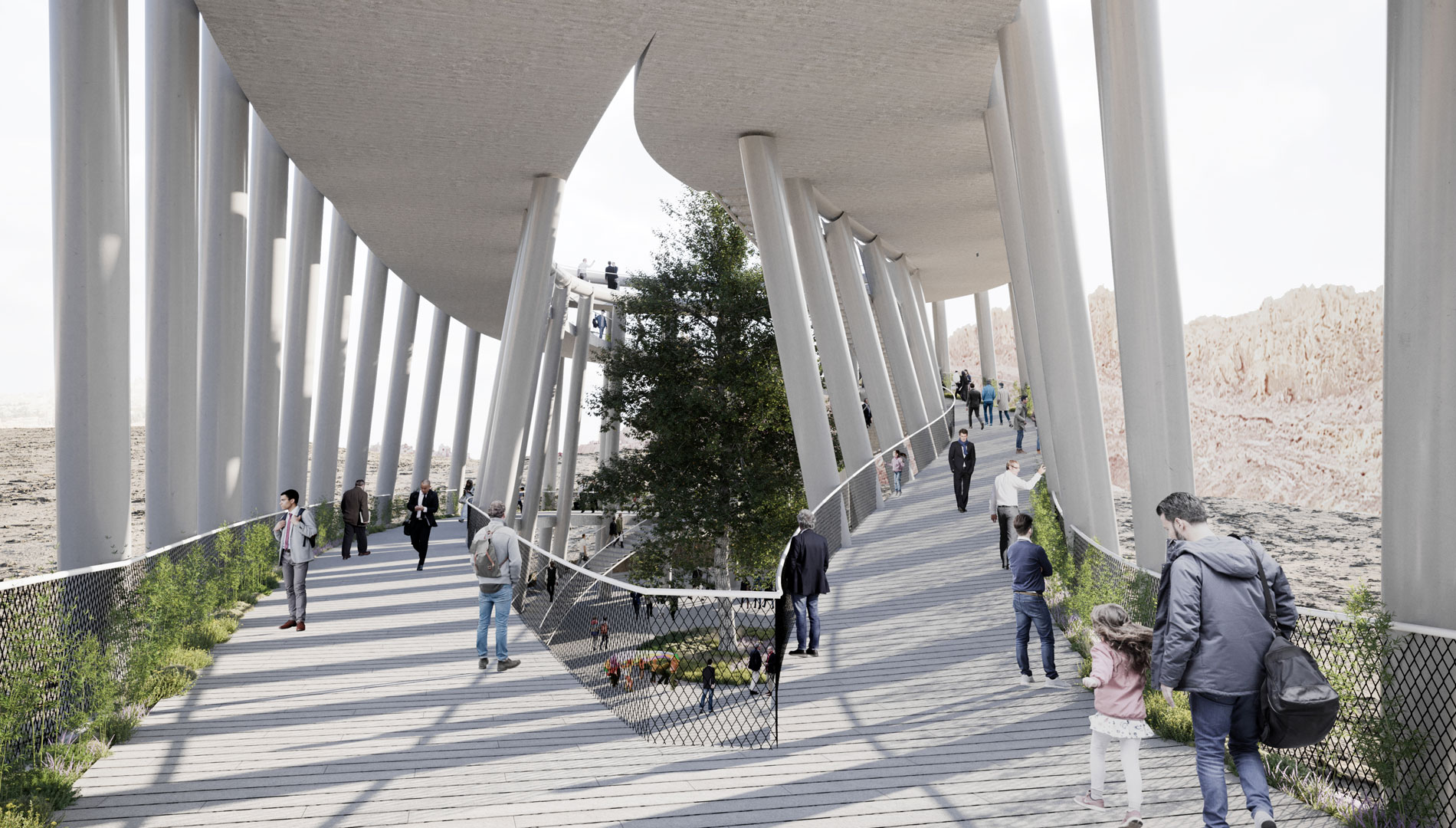 AVINI Pedestrian Bridge- Alternative 2 by Karand Group - Architizer