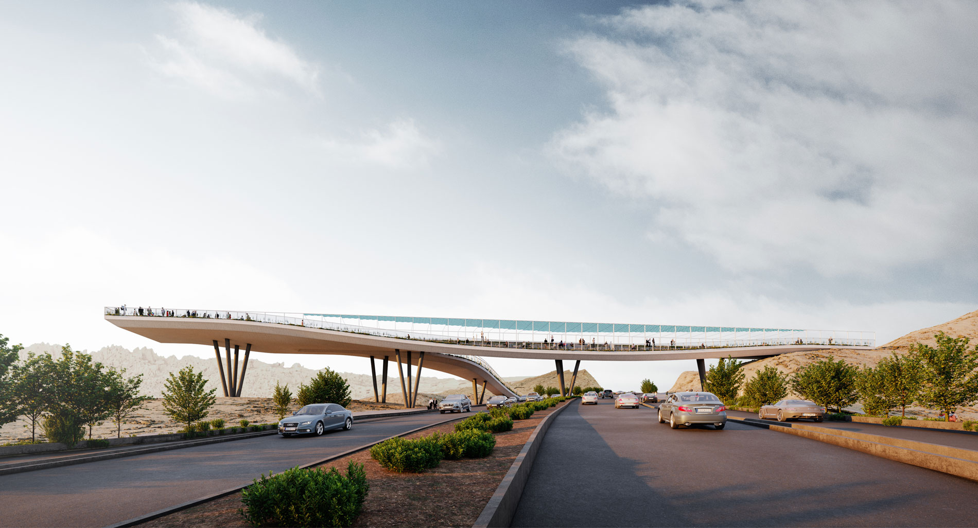 AVINI Pedestrian Bridge- Alternative 1 by Karand Group - Architizer
