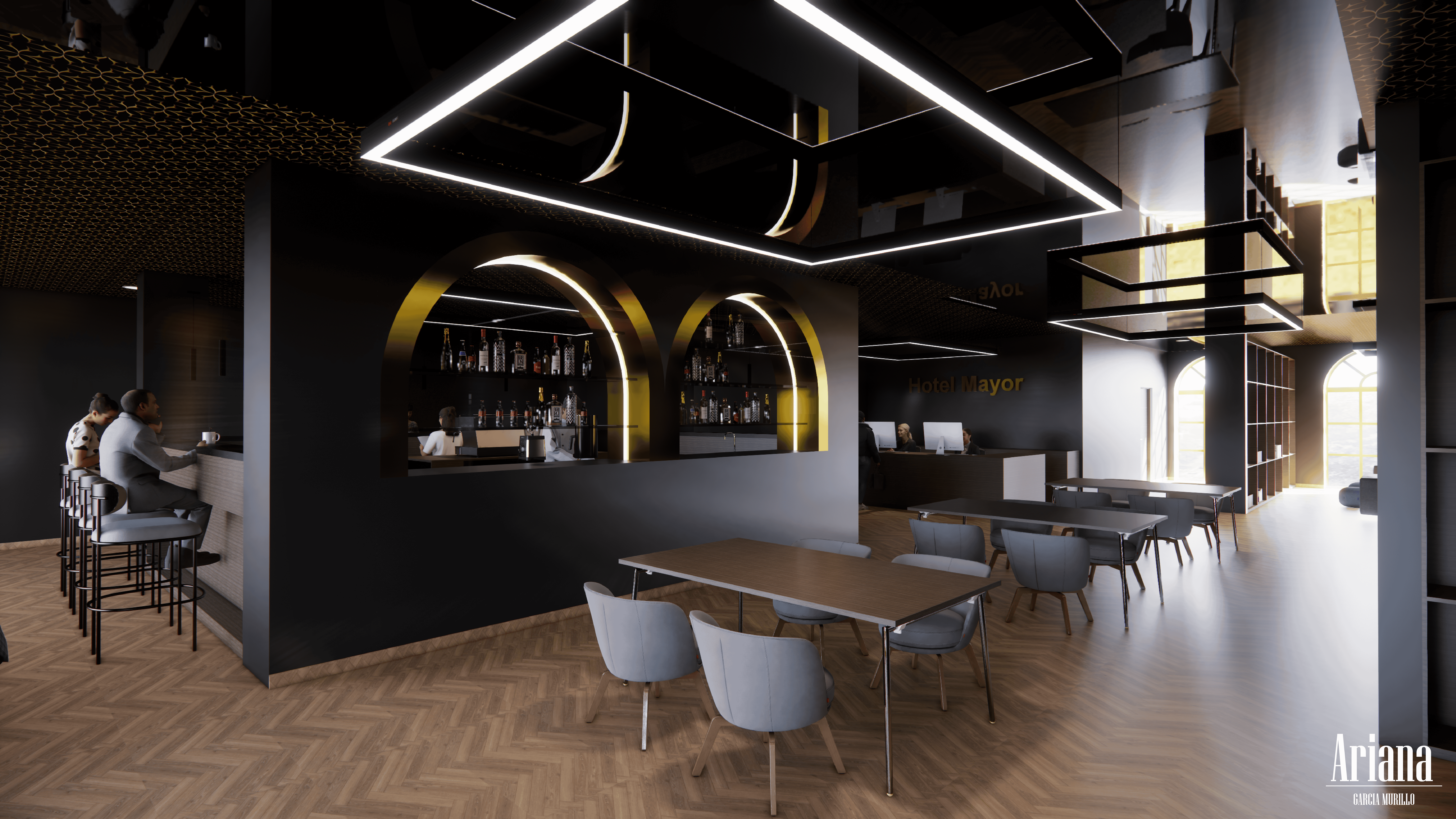 Reforma de lobby para hotel by Ariana Arquitectura - Architizer
