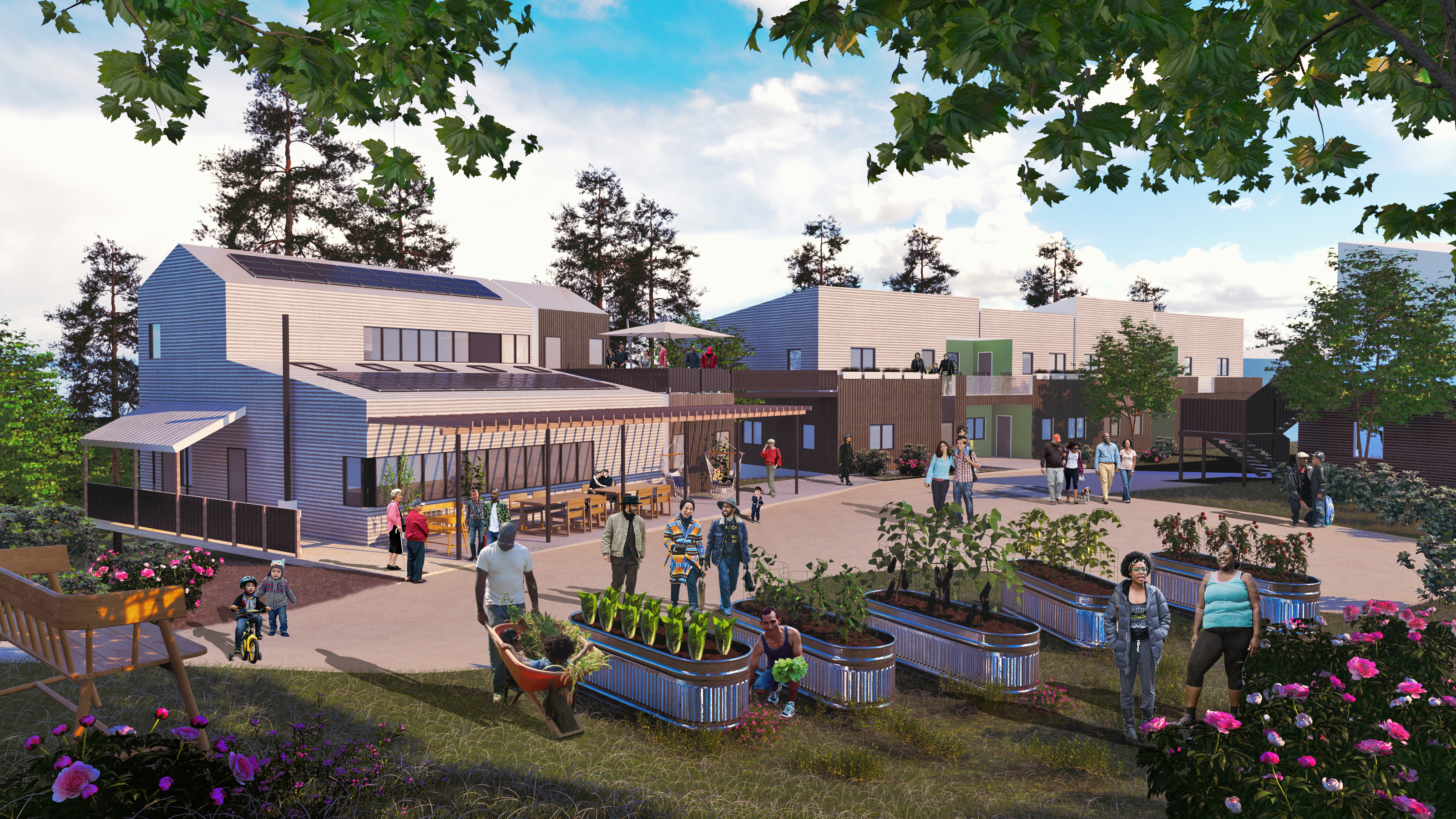 Treehouse Village Ecohousing by RHAD Architects - Architizer