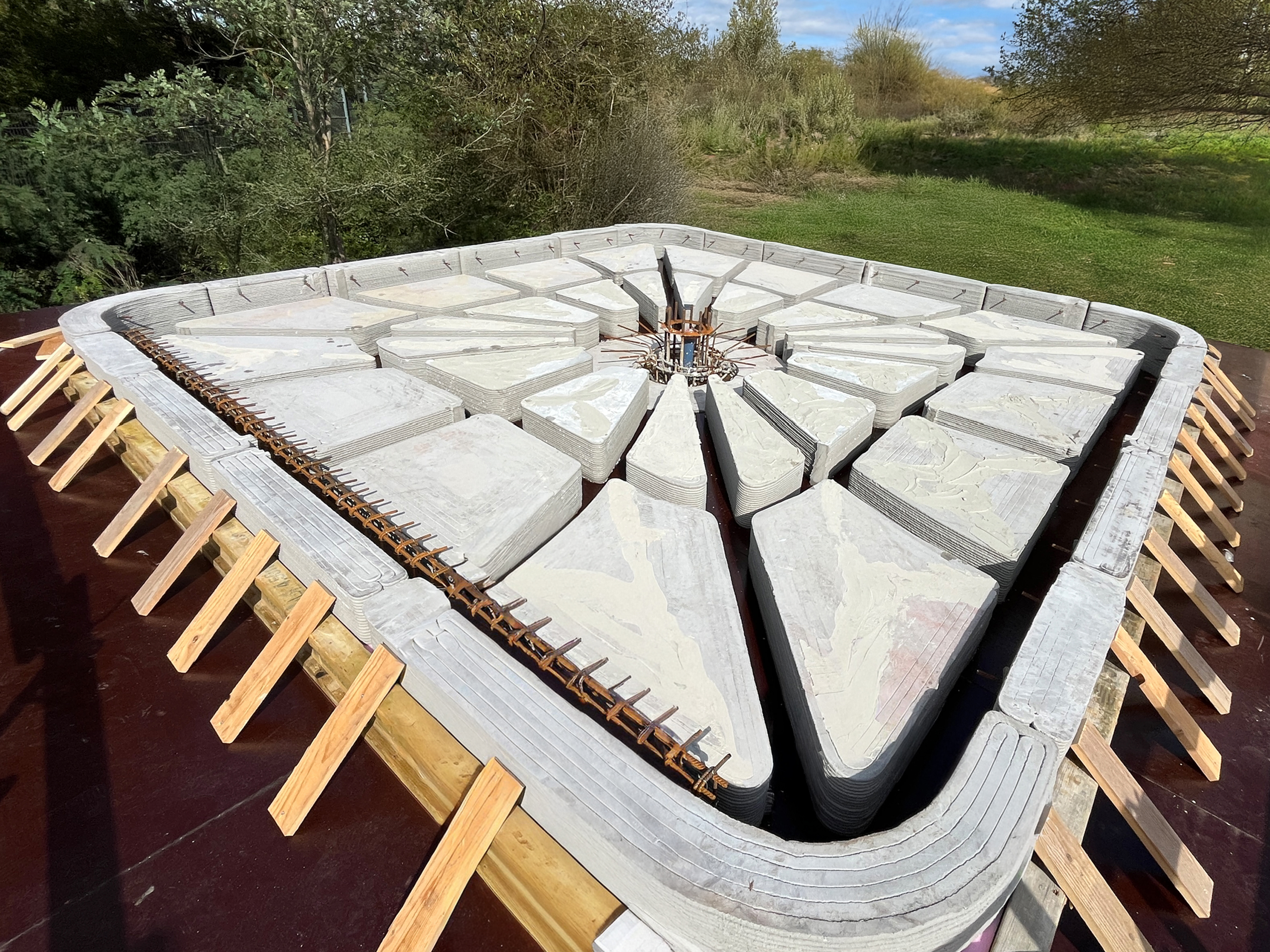 3D-printed integral formwork for topology-optimized concrete slabs by ...