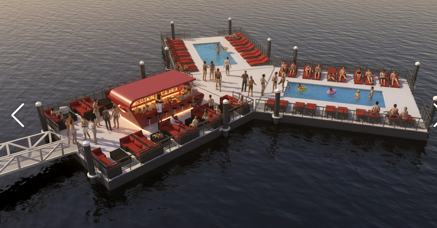 Floating Bar and Swimming Pool by AREN ARCHITECTS - Architizer