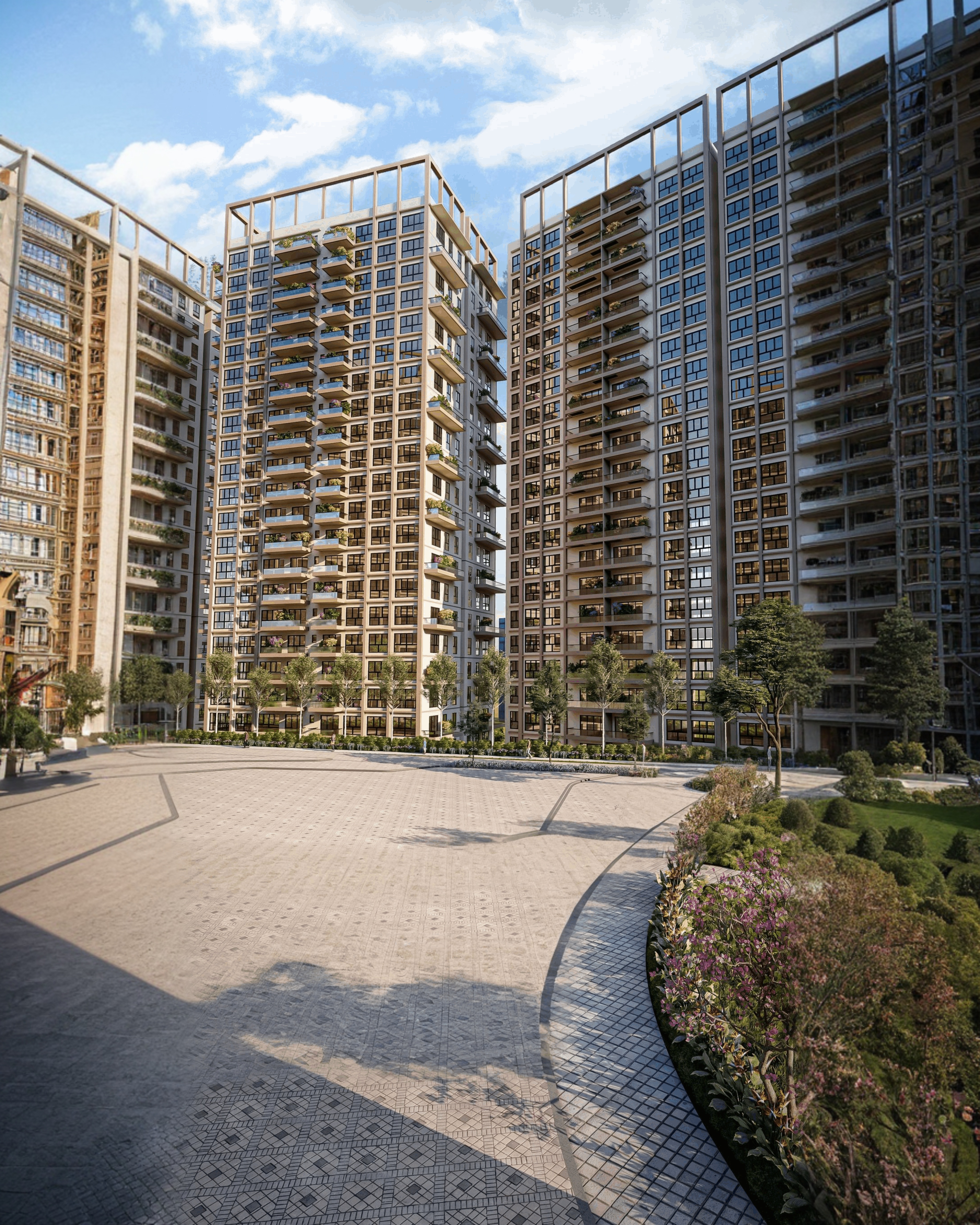 Luxury High-Rise Residential Community | Modern Sustainable Apartment ...