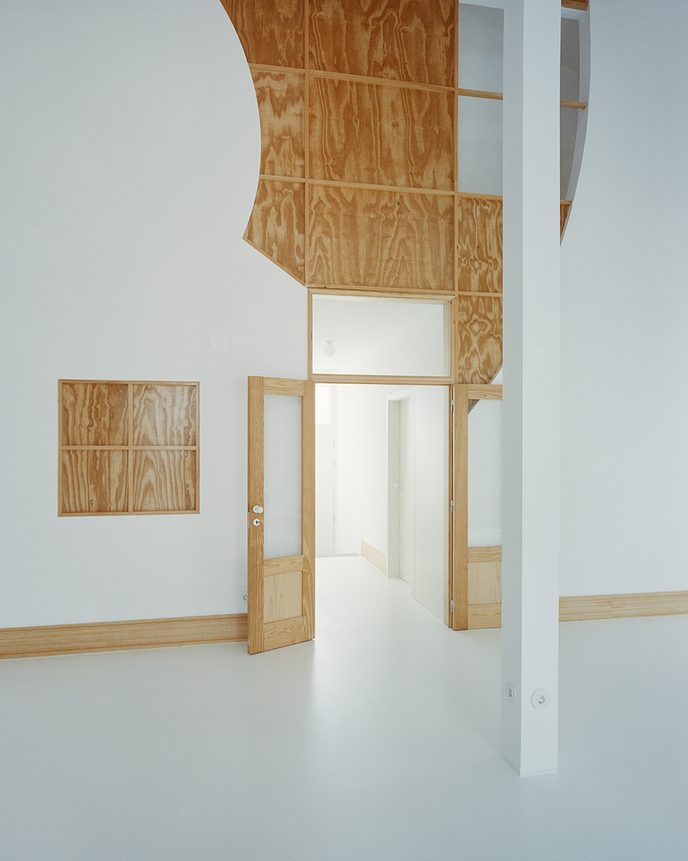 cut(outs) - ceiling, walls and pillar by Corpo Atelier - Architizer