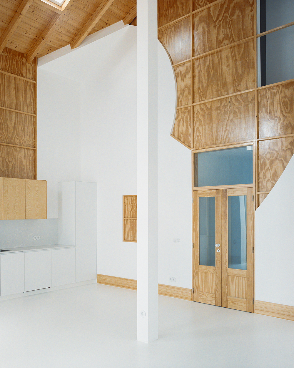 cut(outs) - ceiling, walls and pillar by Corpo Atelier - Architizer