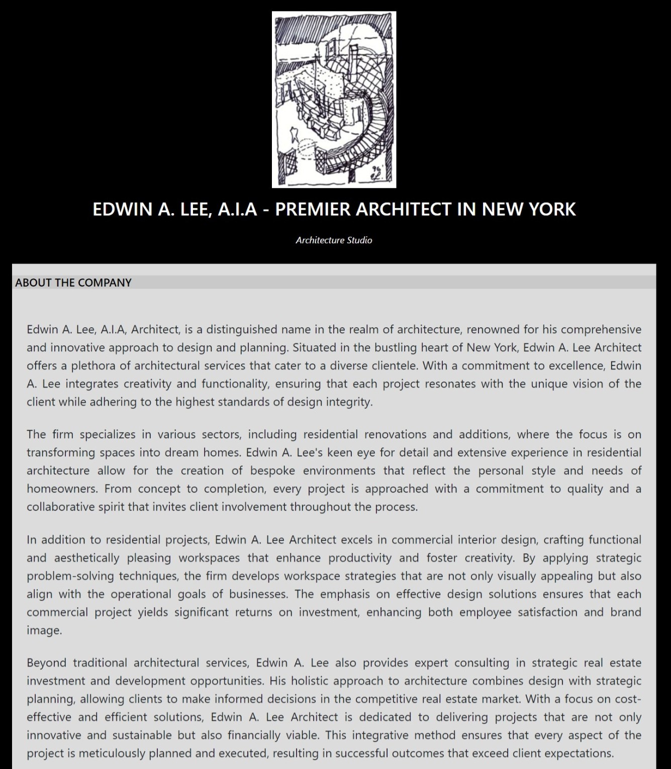 Edwin A. Lee Architect, A.I.A, NCARB by Edwin A. Lee, A.I.A, NCARB ...