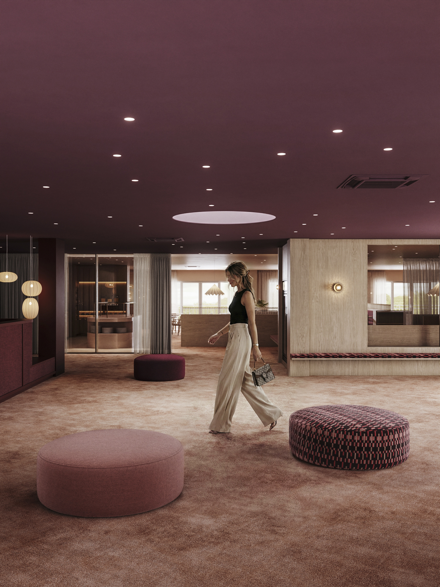 Hotel lobby project by AMB render - Architizer