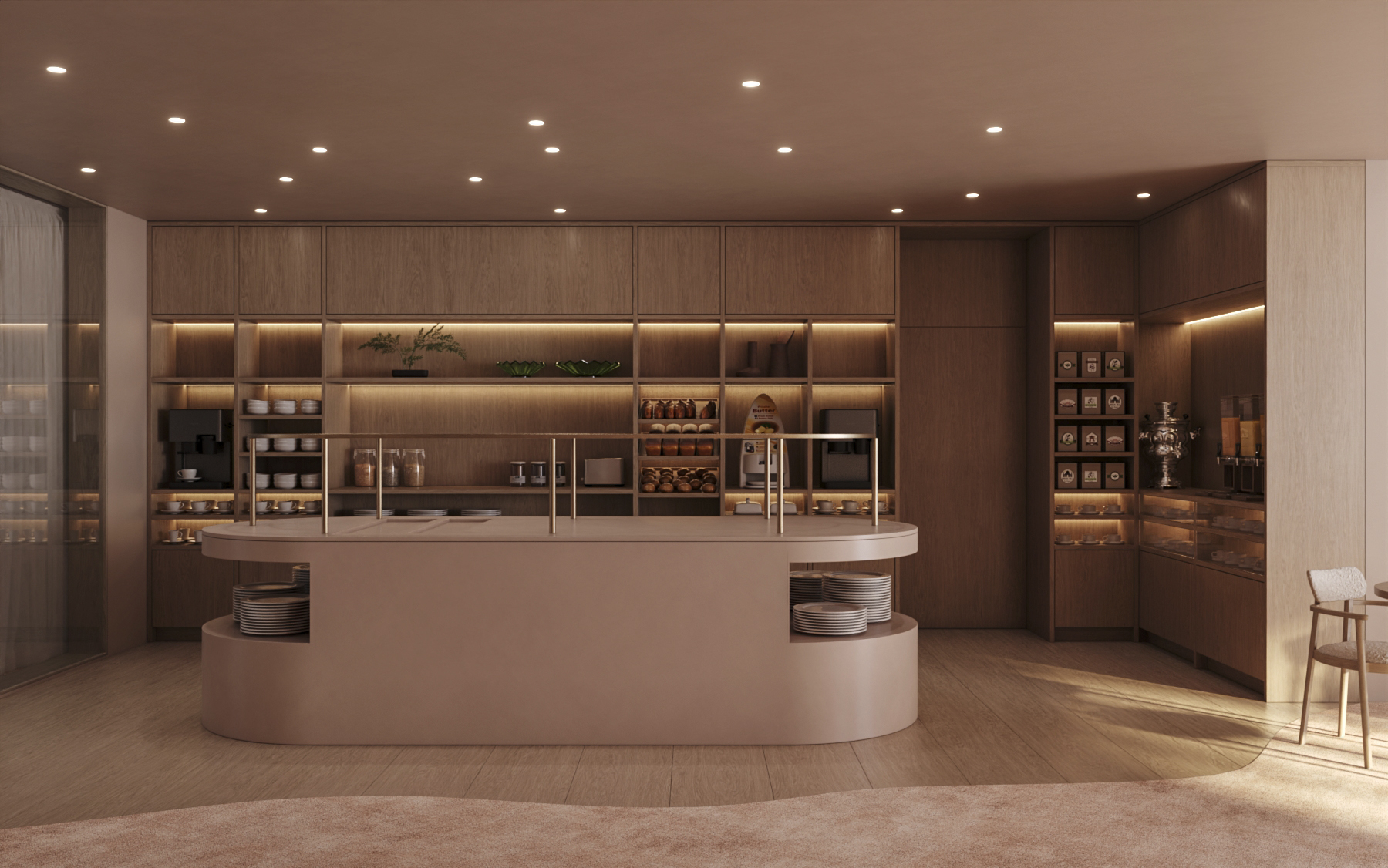 Hotel lobby project by AMB render - Architizer