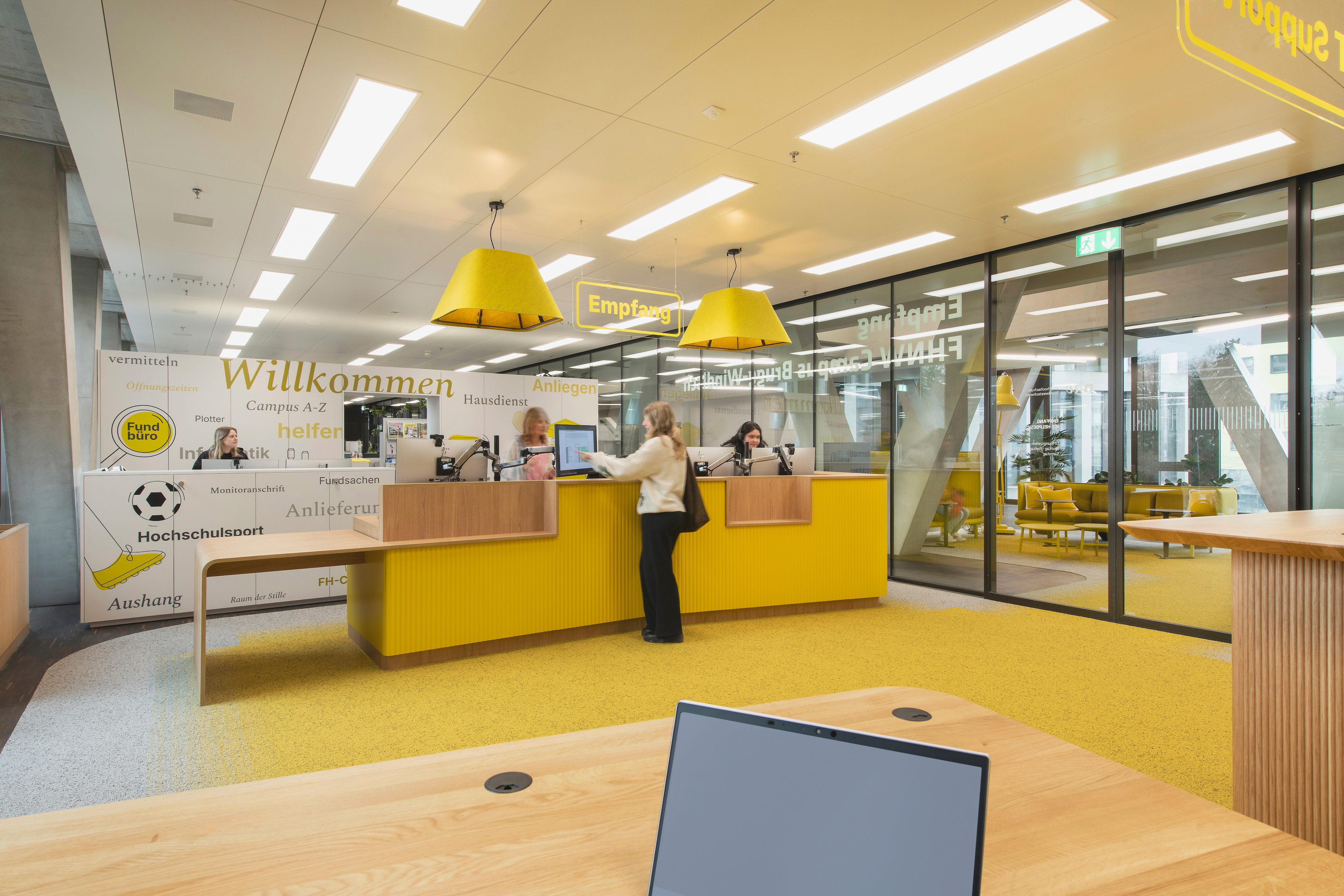 FHNW campus Brugg-Windisch | Reception by Evolution Design - Architizer