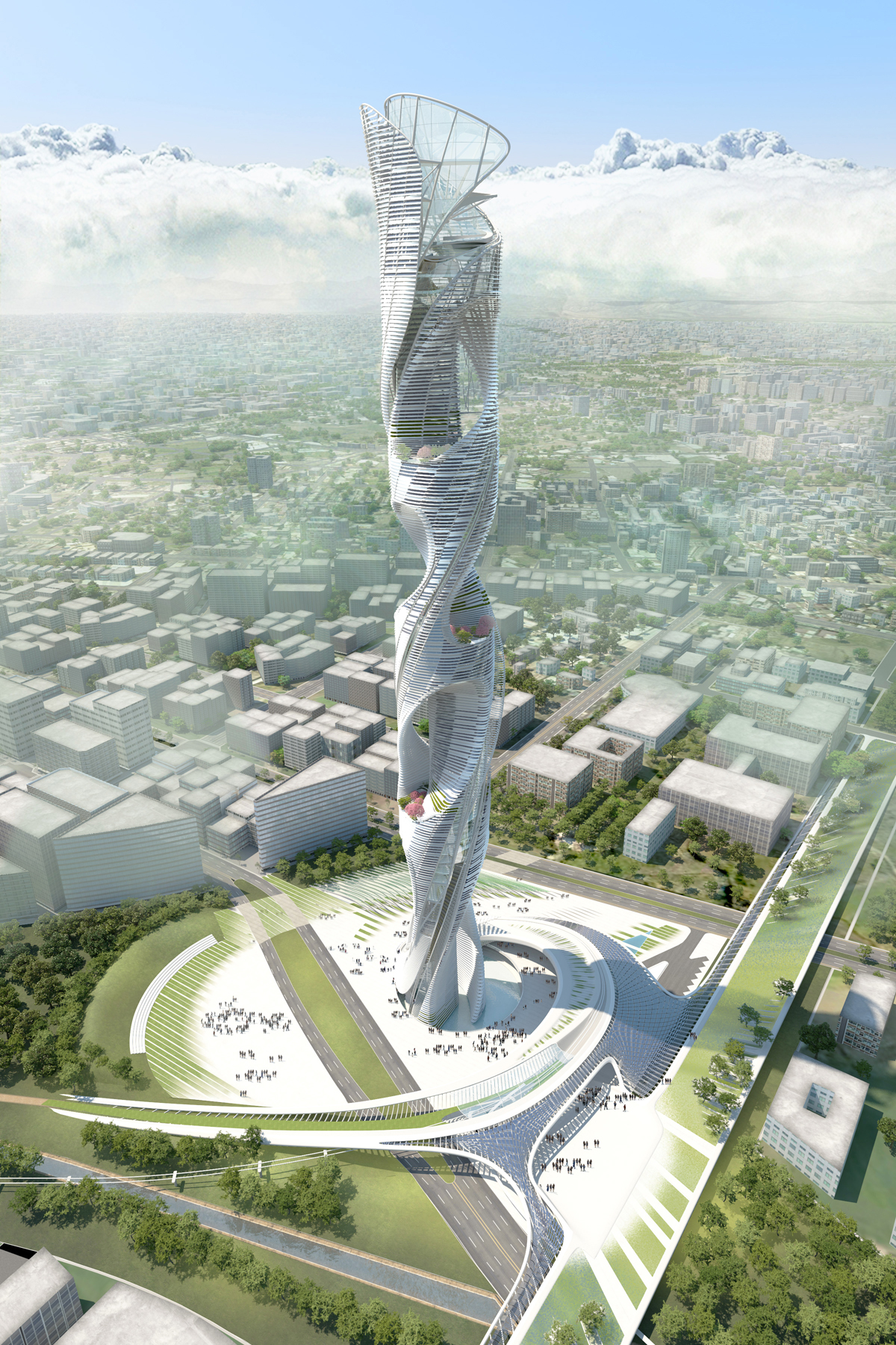 Taiwan Tower International Design Competition by HMC Architects, HOY ...