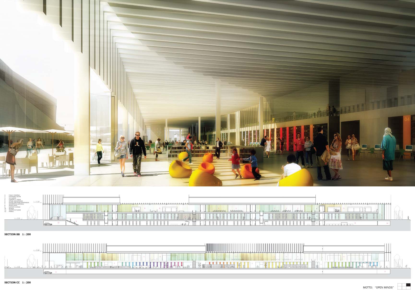 OPEN MINDS, Deichmanske Main Library in Oslo by a-lab - Architizer