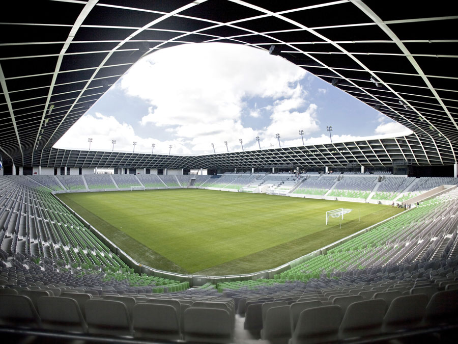 Football stadium and Multipurpose Sparts Hall of Sports park Stozice by ...