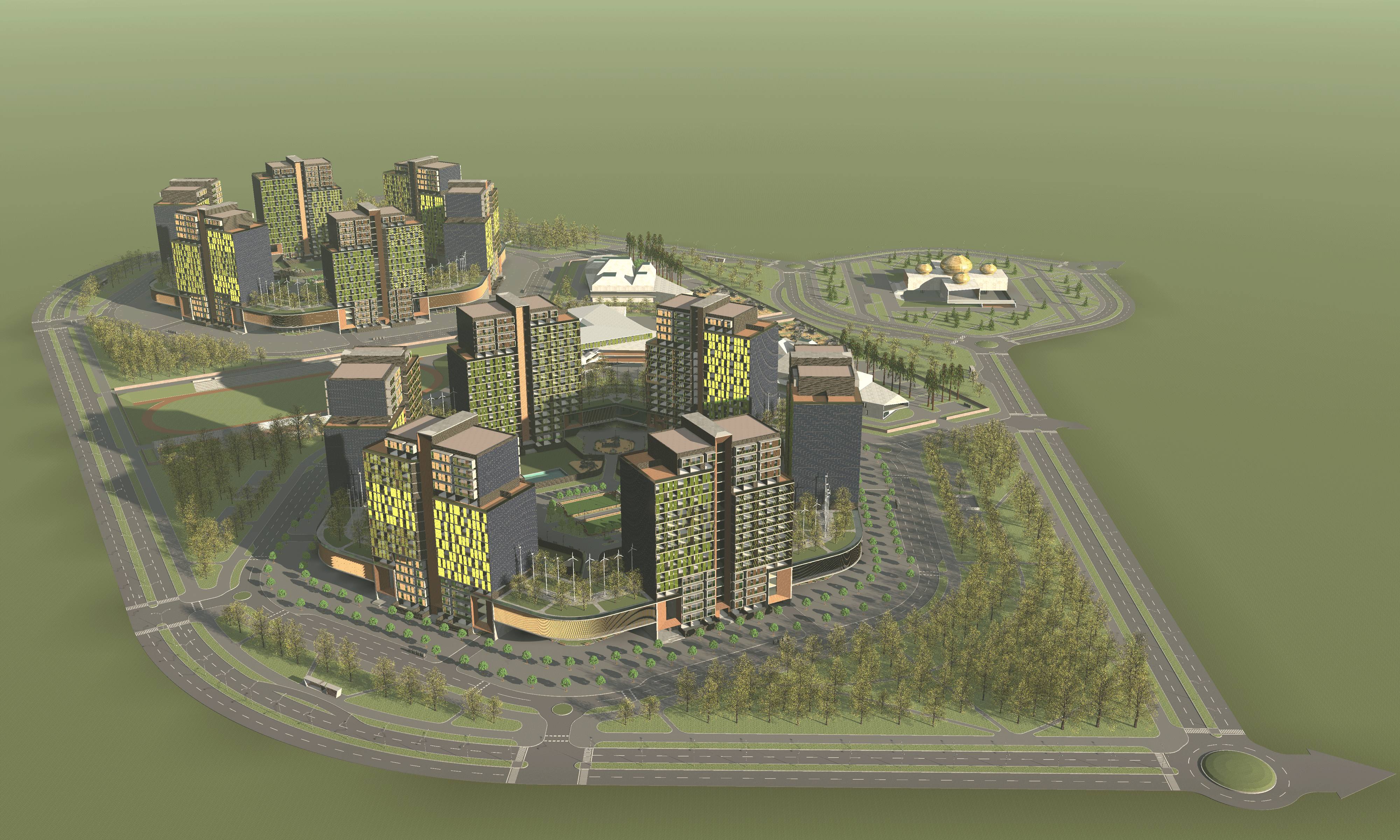 the project of microdistrict - Architizer