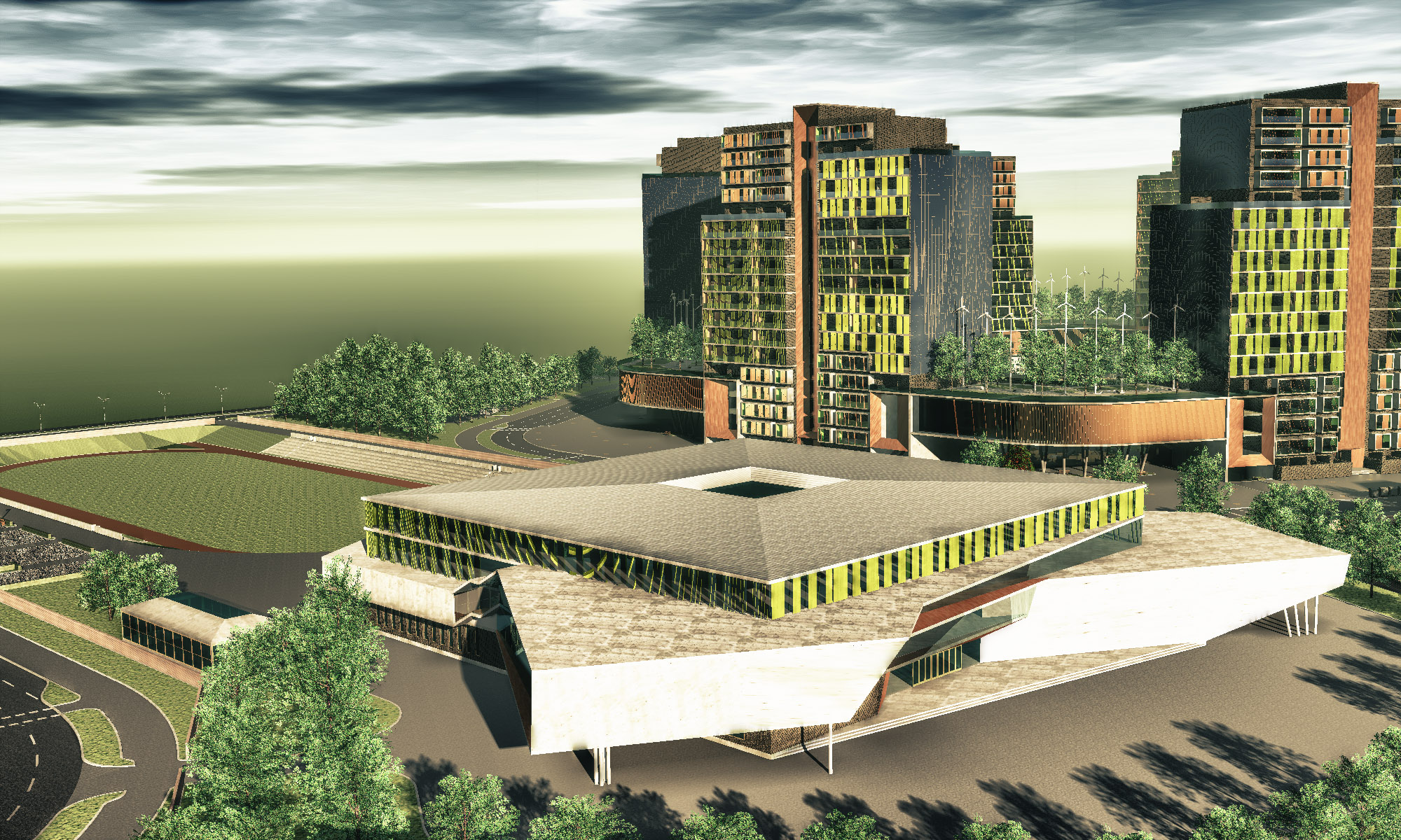 the project of microdistrict - Architizer