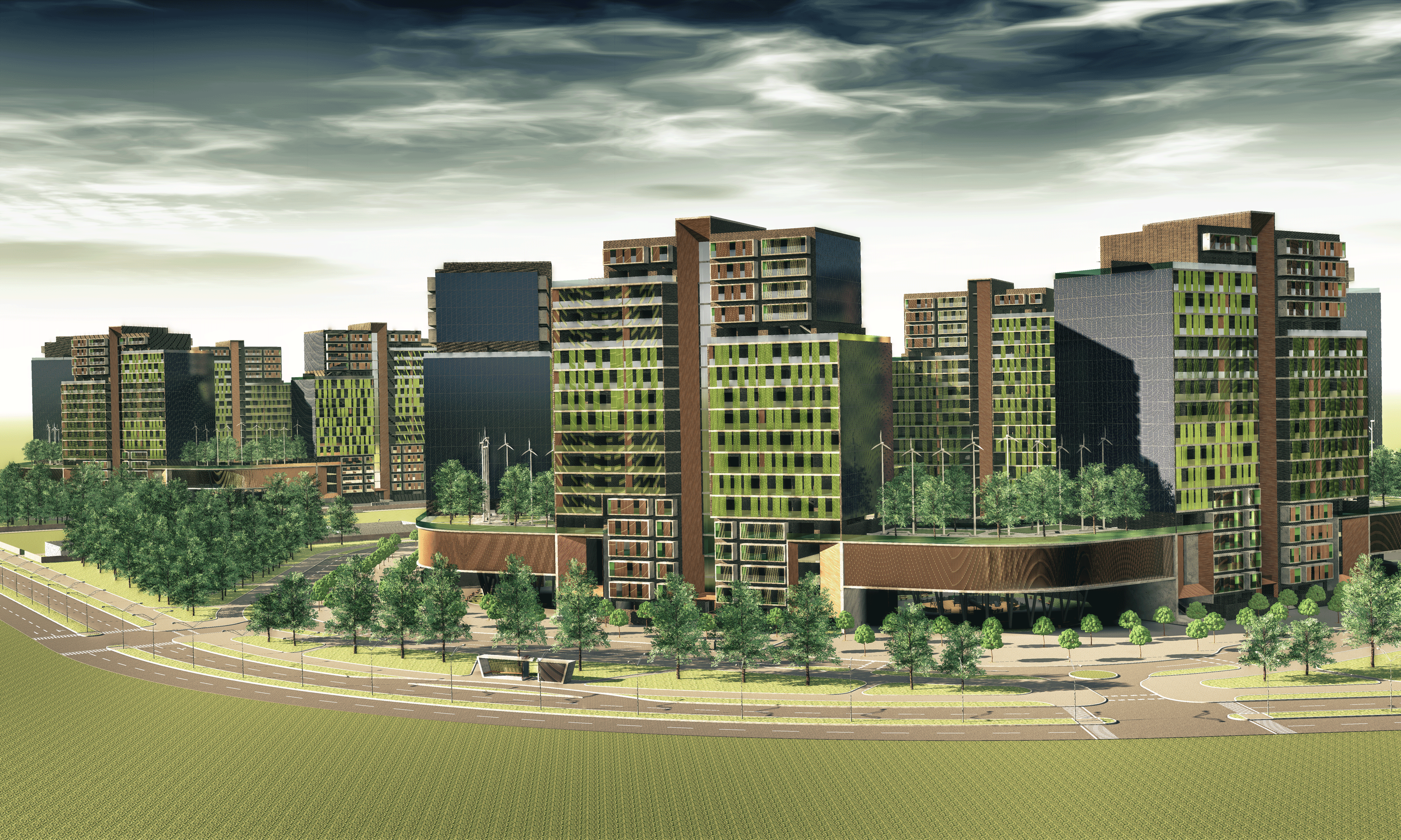 the project of microdistrict - Architizer