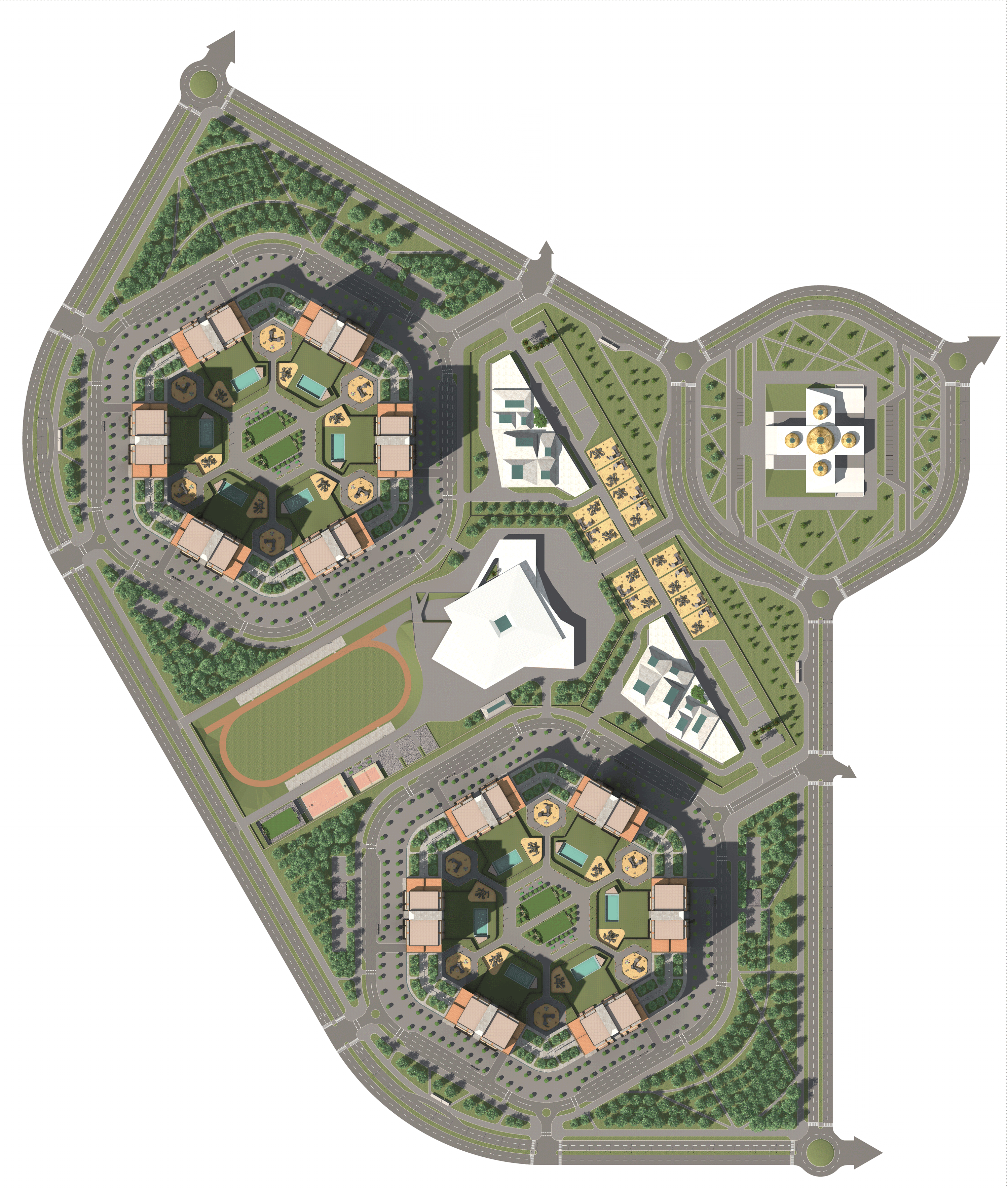 the project of microdistrict - Architizer