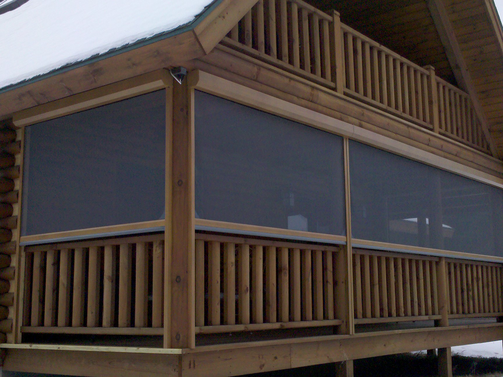 Log Cabin - Retractable Screens by Phantom Screens/Advanced Retractable ...