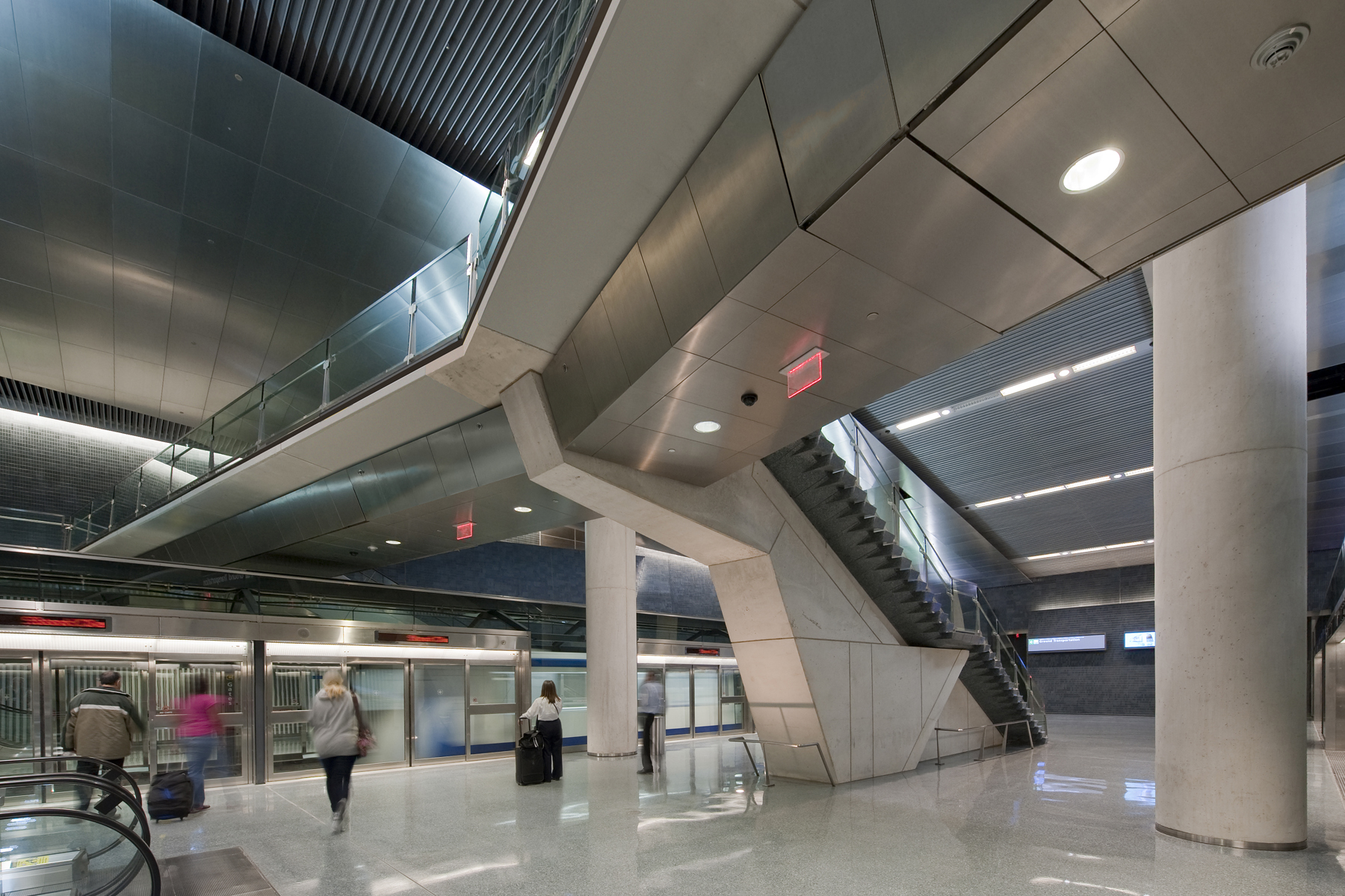 Dulles AeroTrain Station C-Gates - Architizer