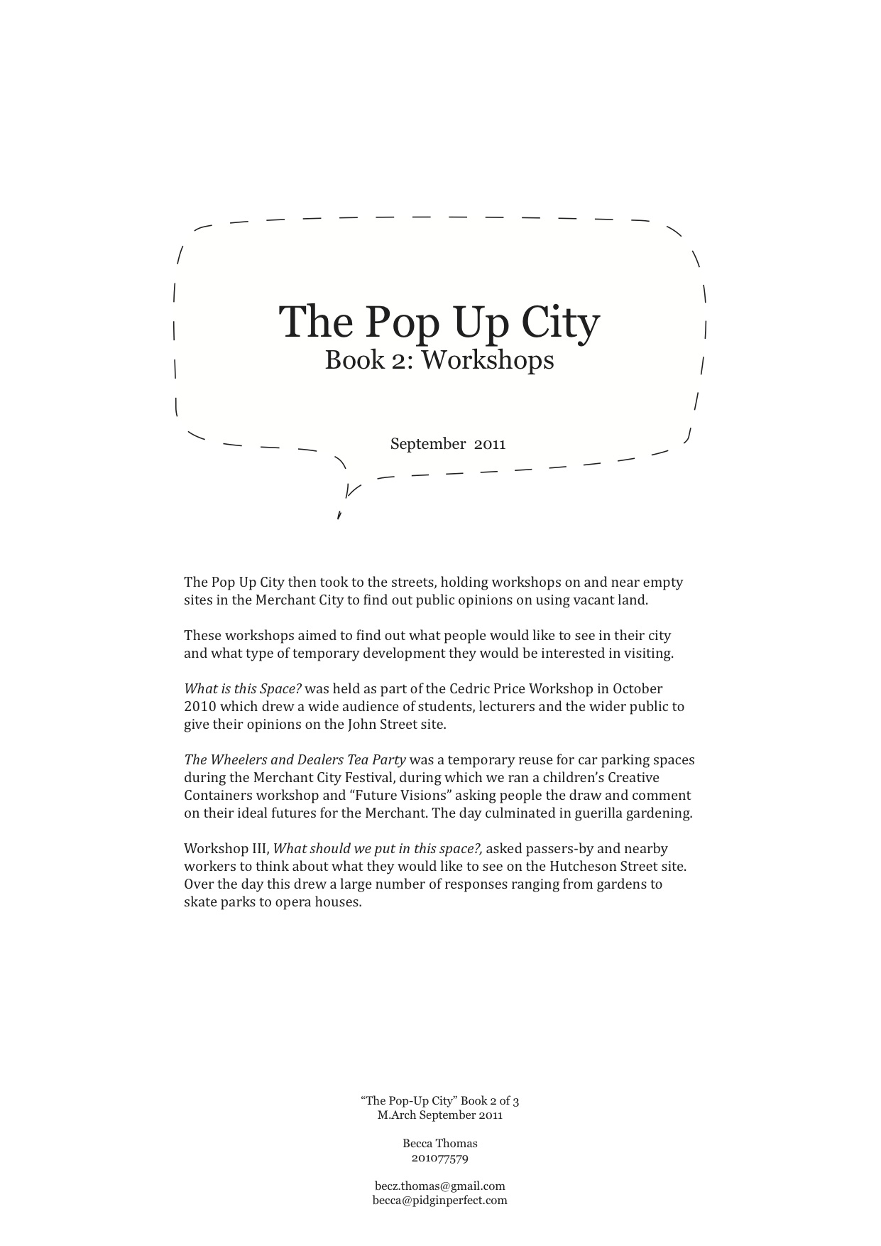 The Pop Up City II - Architizer