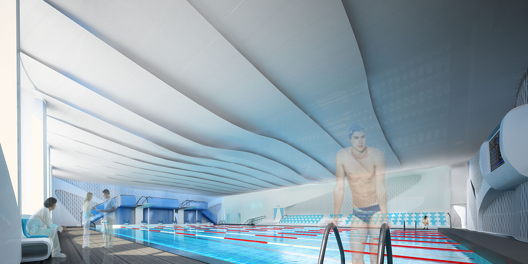 Sports complex with pool - Architizer