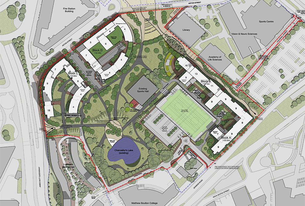 University of Aston, Student Village by Lewis & Hickey - Architizer