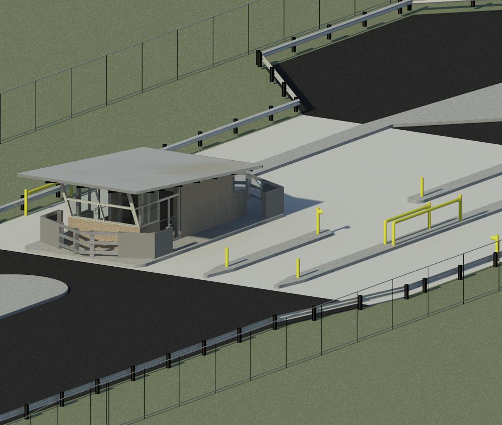 BGS Main Entry Security Building by Bender Associates Architects ...