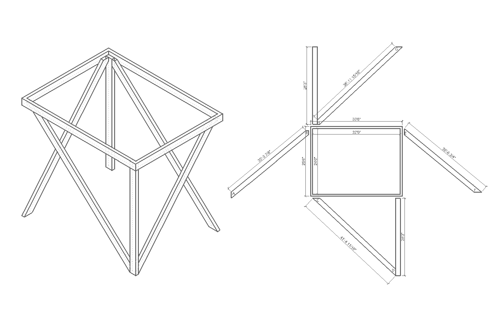 Half Truss Table - Architizer