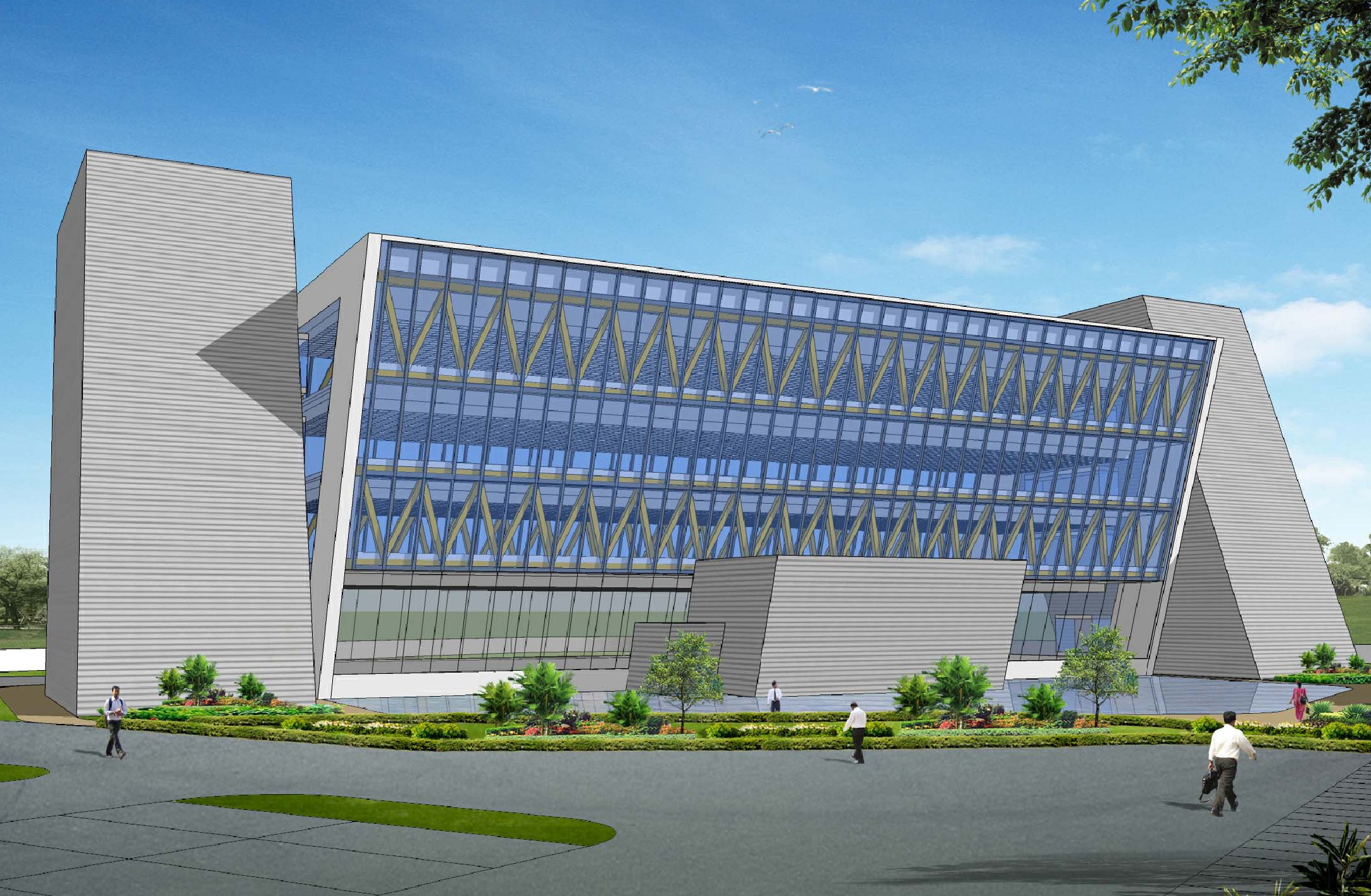 L&T Corporate Office Building at Hazira - Option 02 by Ratan J ...