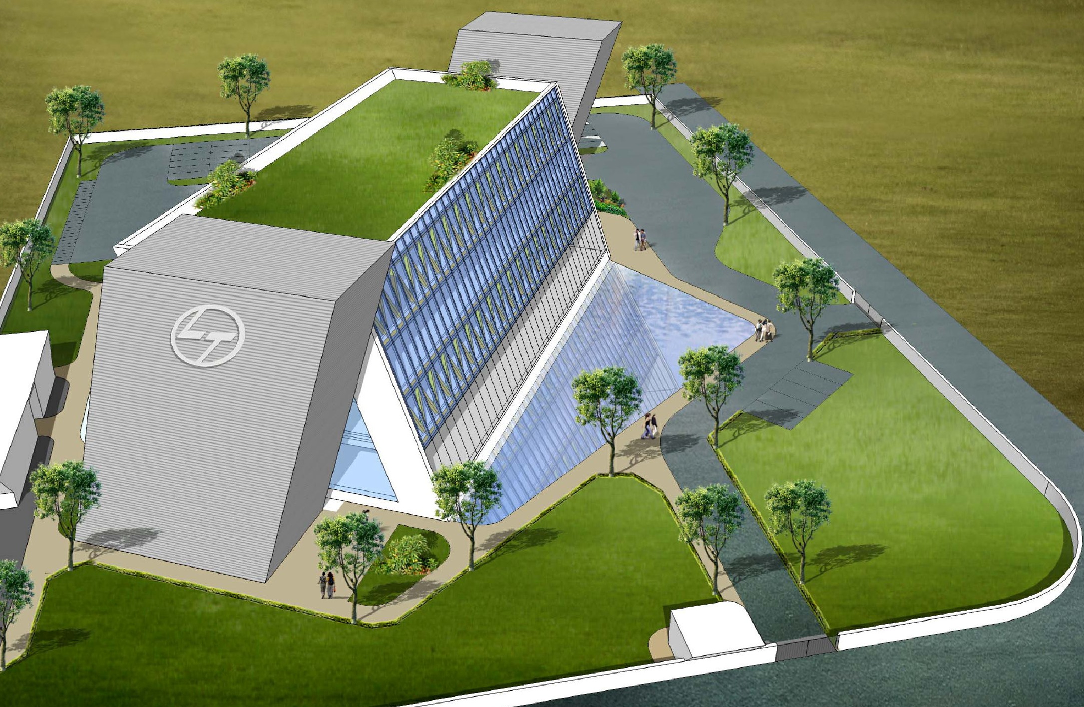 L&T Corporate Office Building at Hazira - Option 02 by Ratan J ...