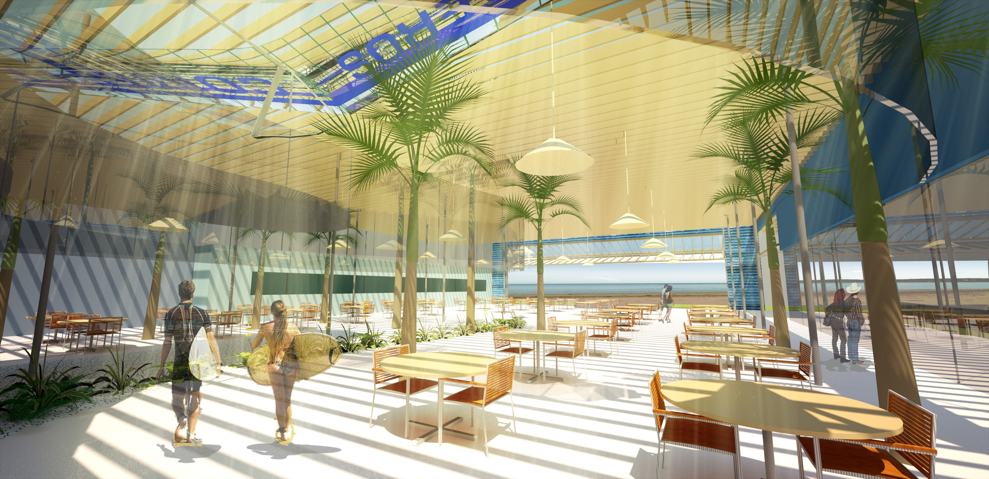 Atlantic Ocean beach front restaurant by Bercy Chen Studio LP - Architizer