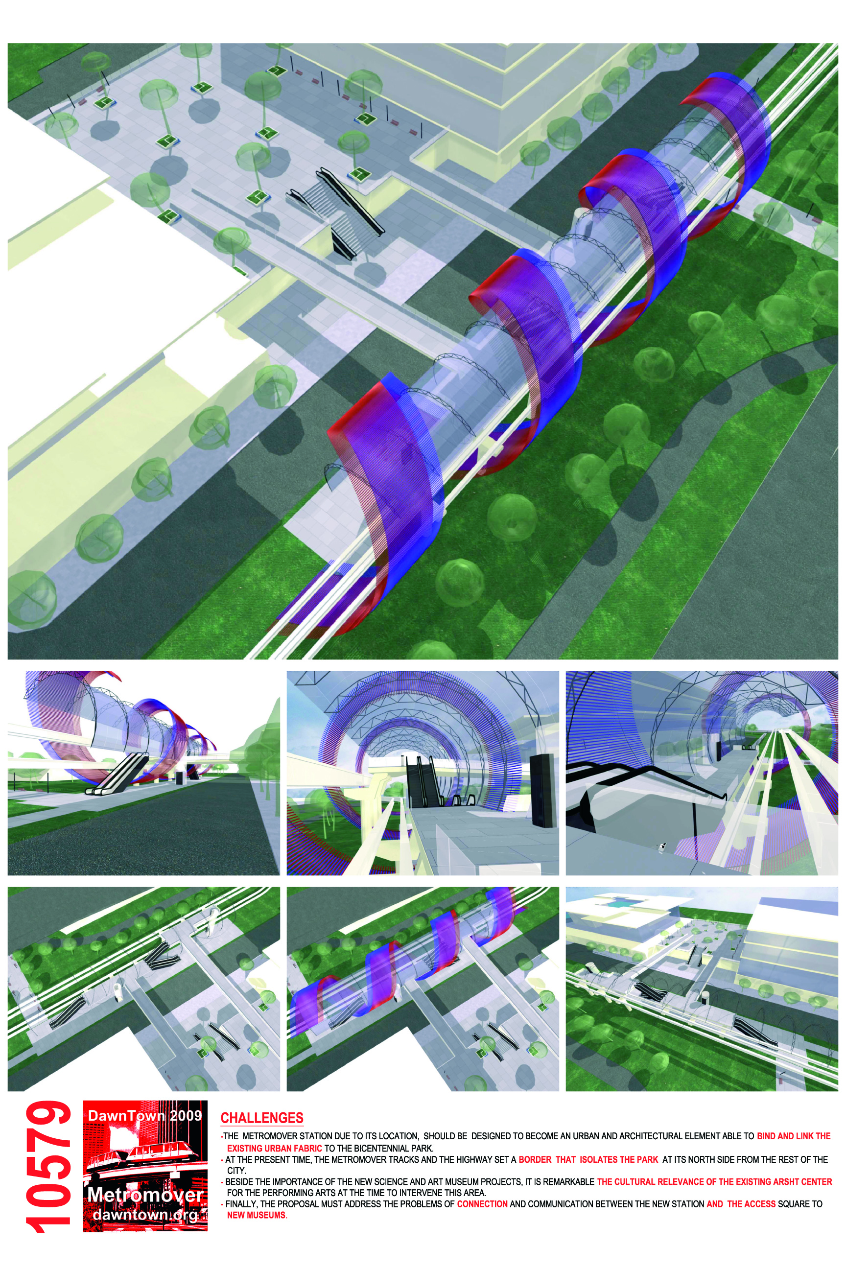 Metromover station in Downtown Miami. Loop & roll - Architizer