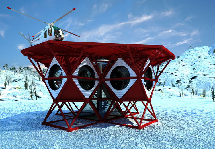 High-mountainous Mountain-skiing platform for the Olympic Games in ...